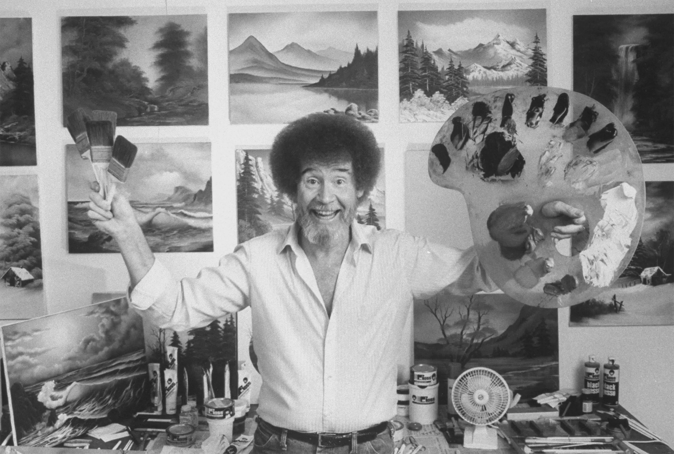 Bob Ross’ Company Settles Suit Over ‘Beautiful Mountain’ Shirt - Bloomberg