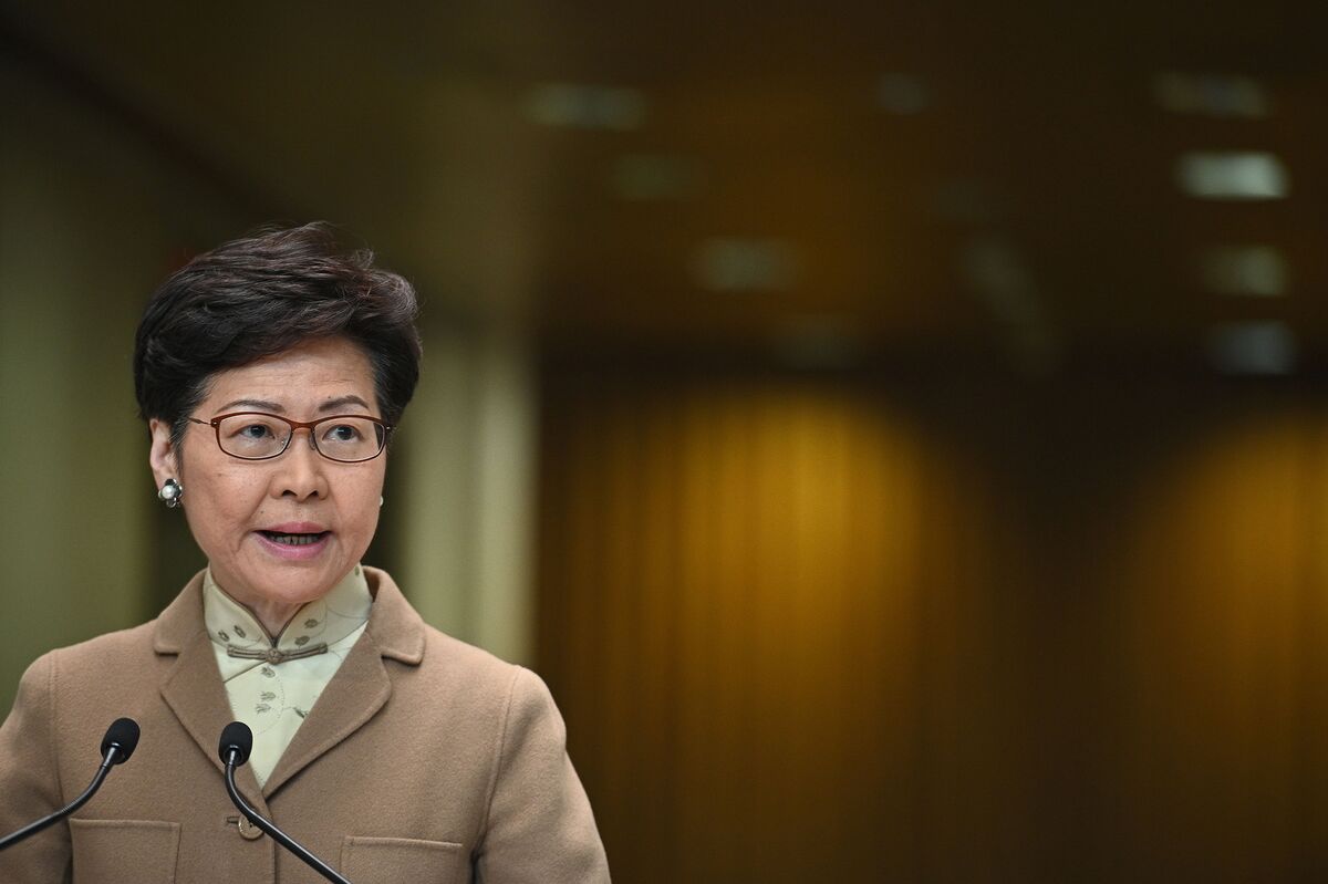 Hong Kong’s Lam to Work ‘Closely’ With New China Liaison - Bloomberg