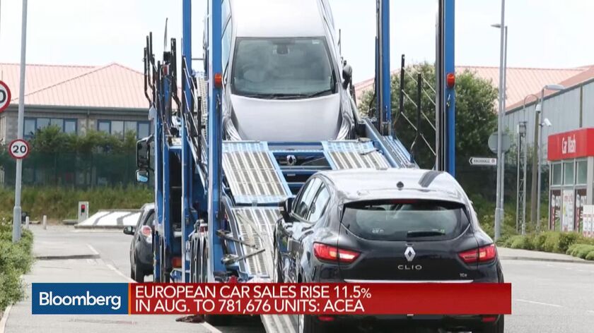 Europe Car Sales Rise as Economy Helps Renault SUV Demand - Bloomberg