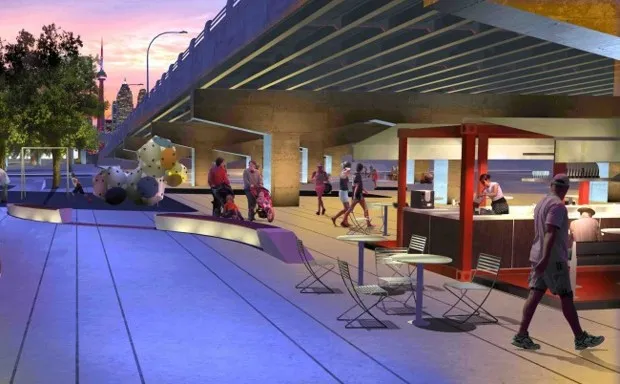 9 Cool Projects Under Freeway Overpasses - Bloomberg