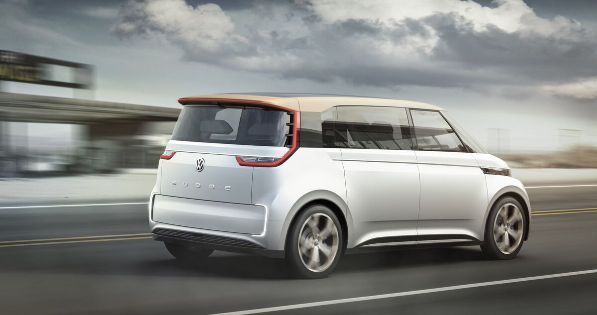 Volkswagen's Hippie-Era Microbus Morphs Into All-Electric Van - Bloomberg