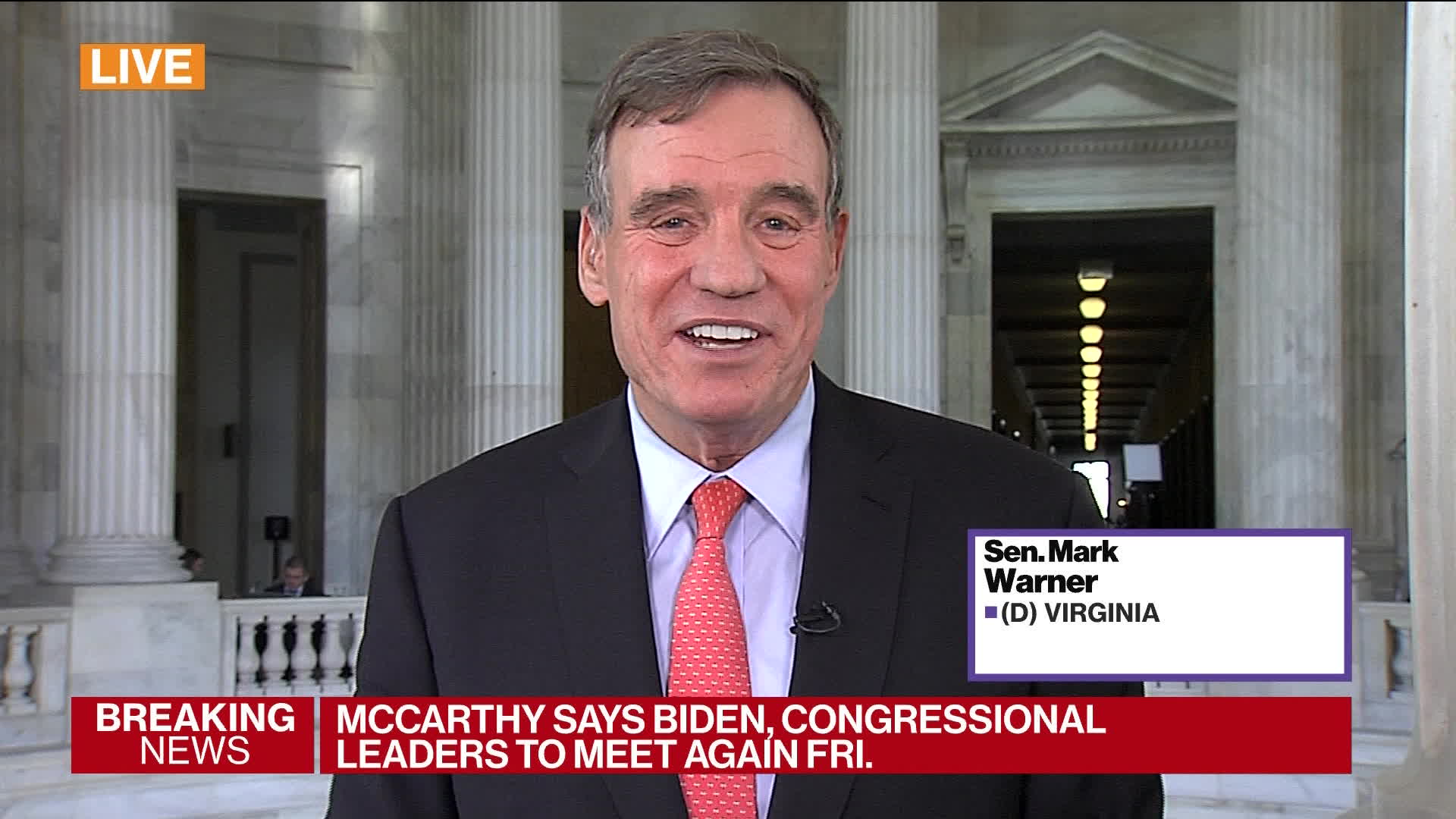 Watch Sen. Mark Warner: This is a Political Hand Grenade - Bloomberg