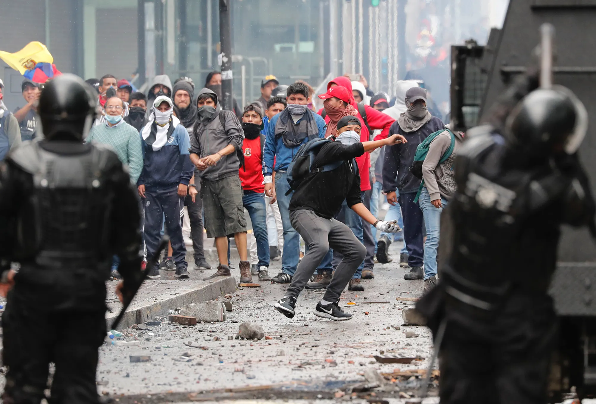 Burning Tires Block Roads as Ecuador Declares State of Emergency ...