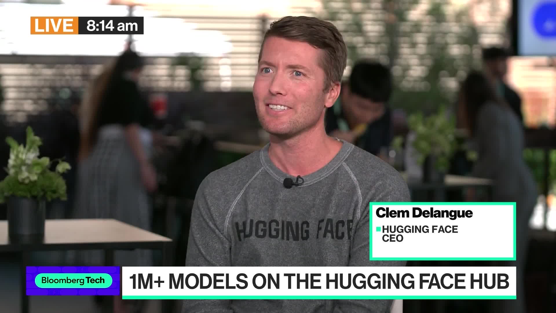 Watch Hugging Face CEO on Company Momentum - Bloomberg