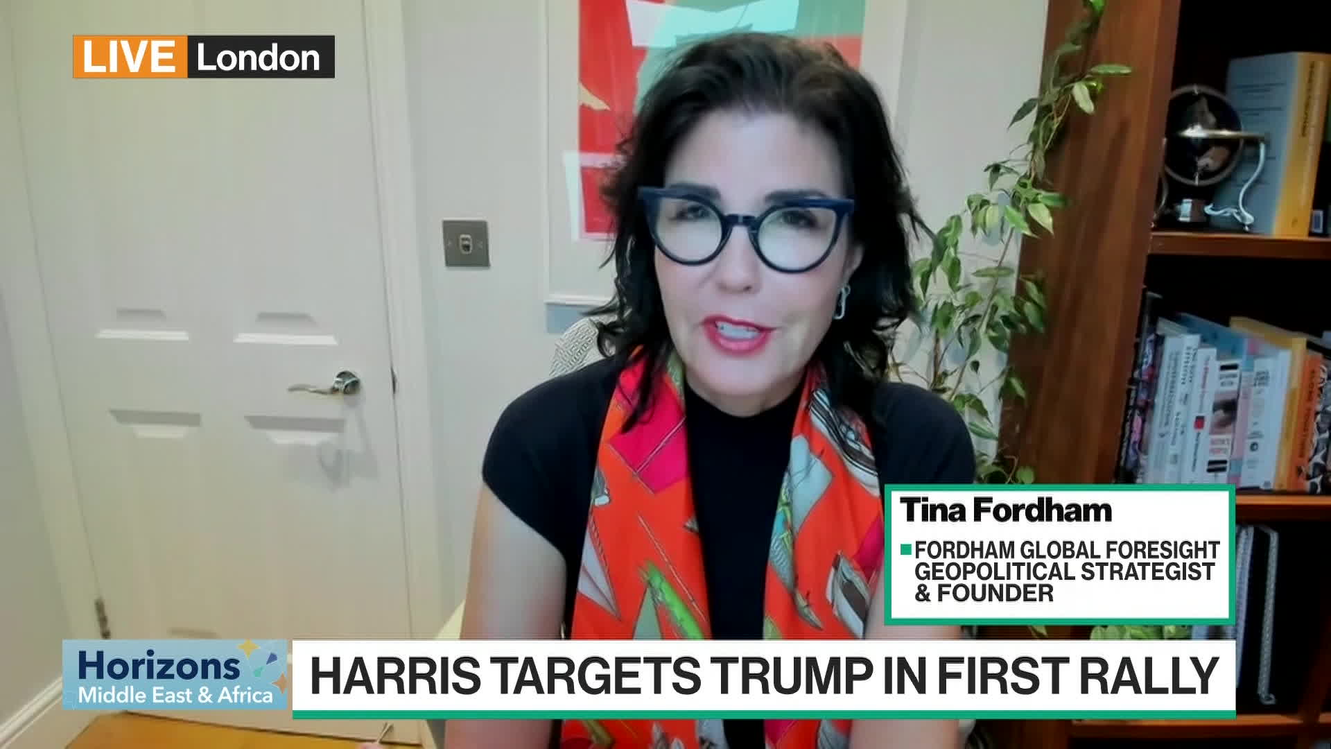 Watch Fordham on Trump, Harris Mideast Agendas - Bloomberg