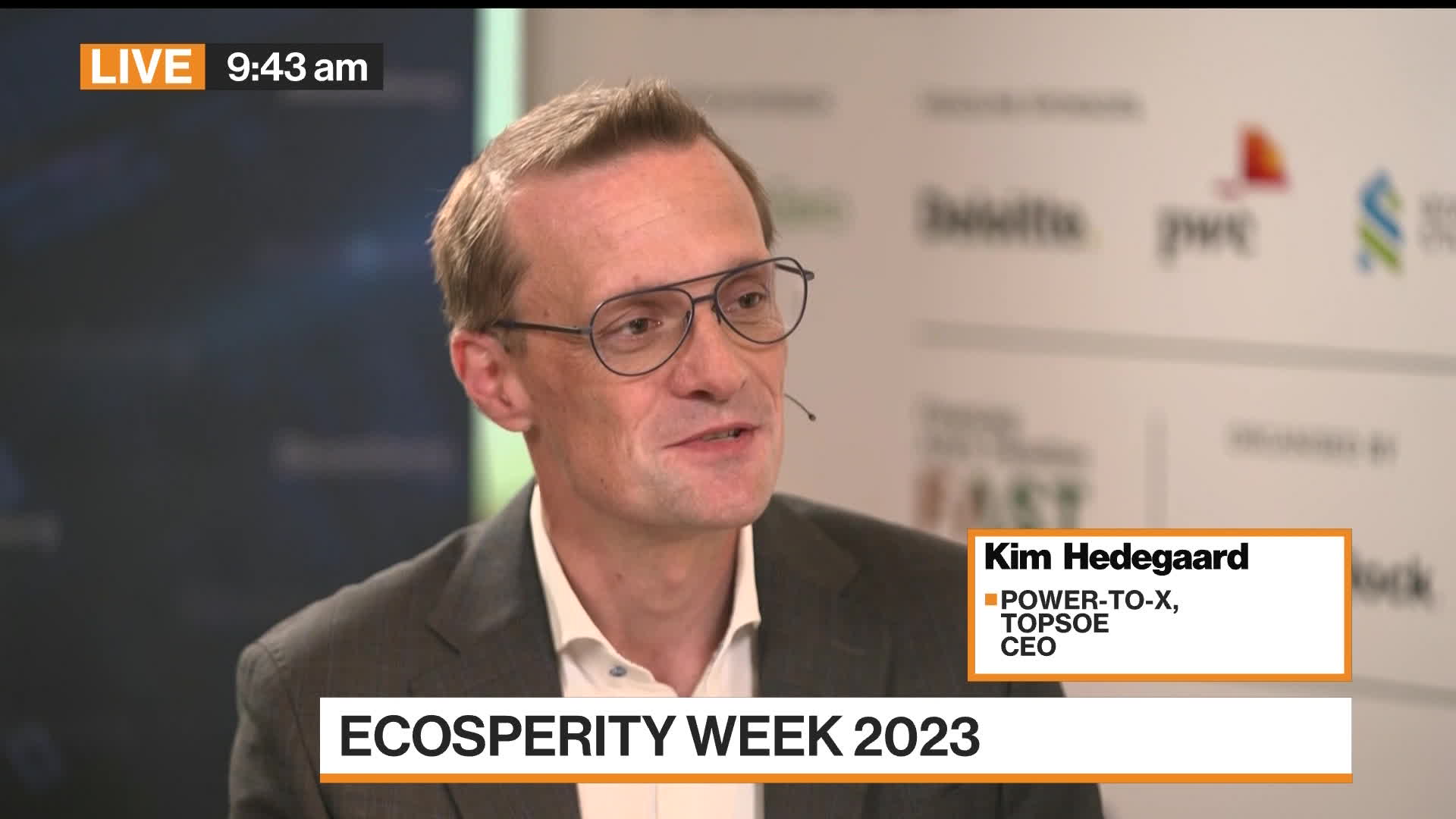 Watch Topsoe's Kim Hedegaard at Ecosperity - Bloomberg