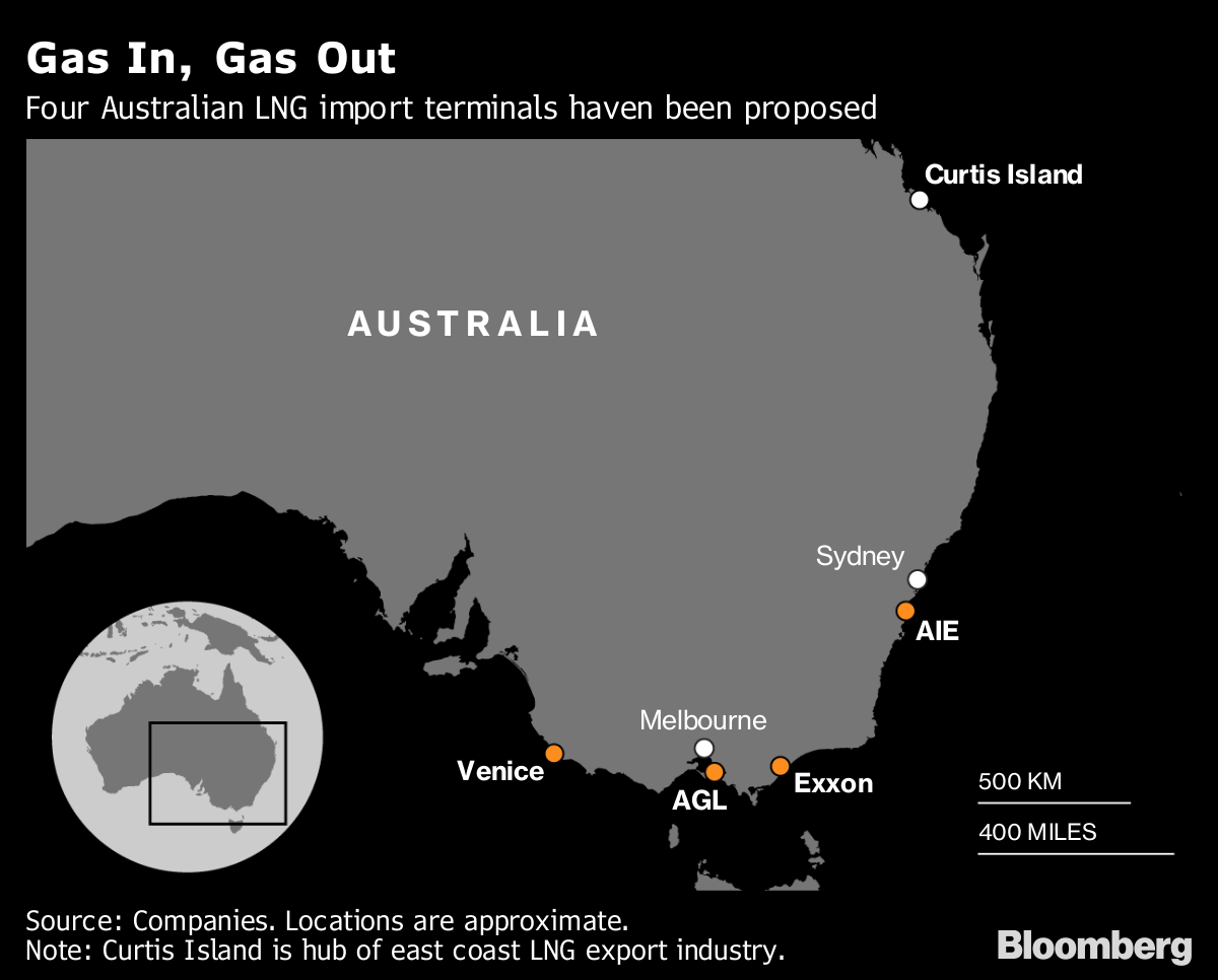 LNG Import Boom Seen as No Relief for Australian Gas Prices - Bloomberg