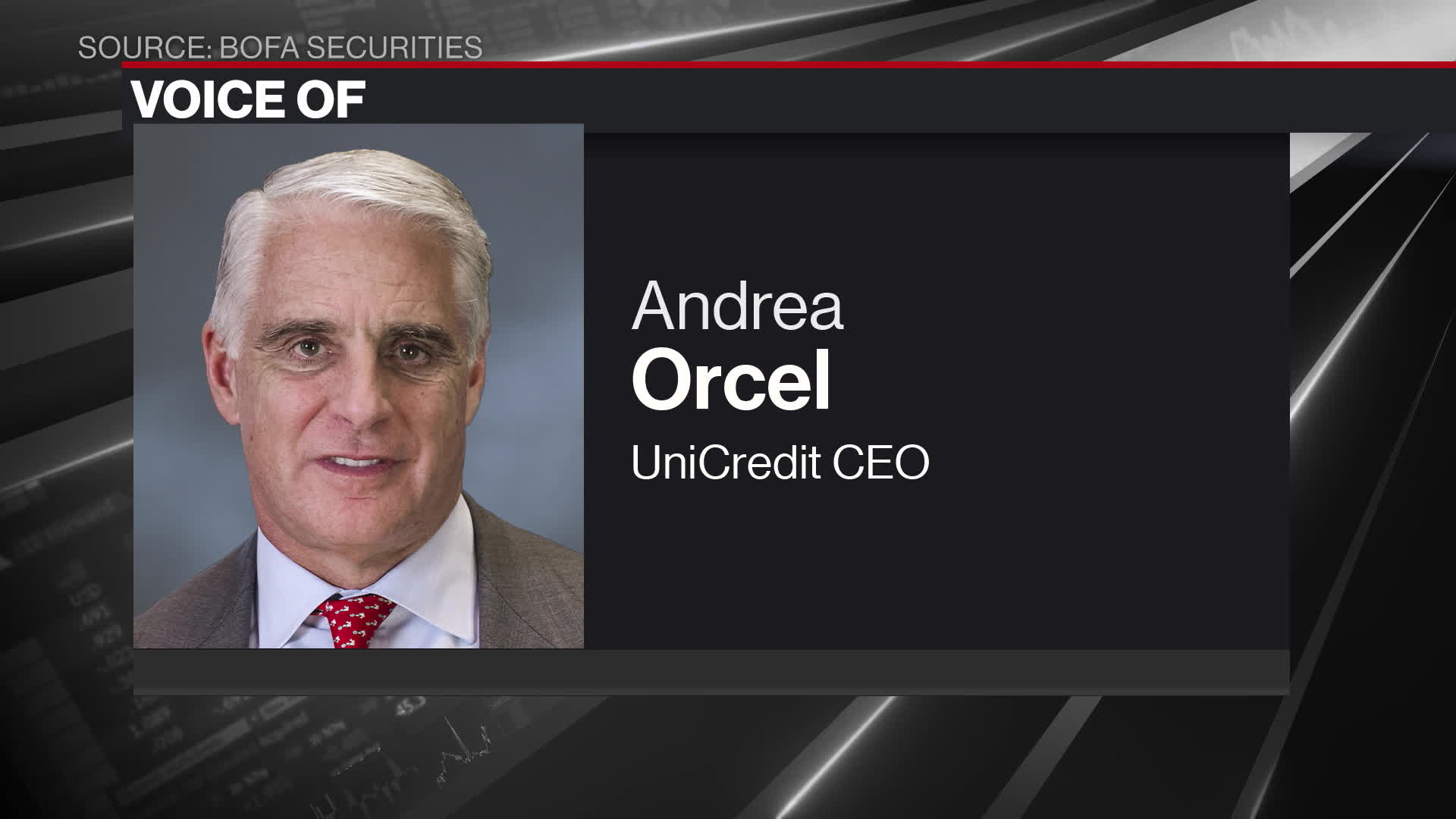 Watch Orcel Says UniCredit Won’t Seek Commerzbank Board Seat - Bloomberg