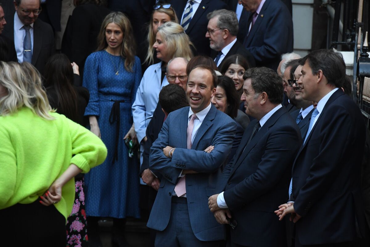 Matt Hancock to Stand Down as Tory MP at Next Election - Bloomberg