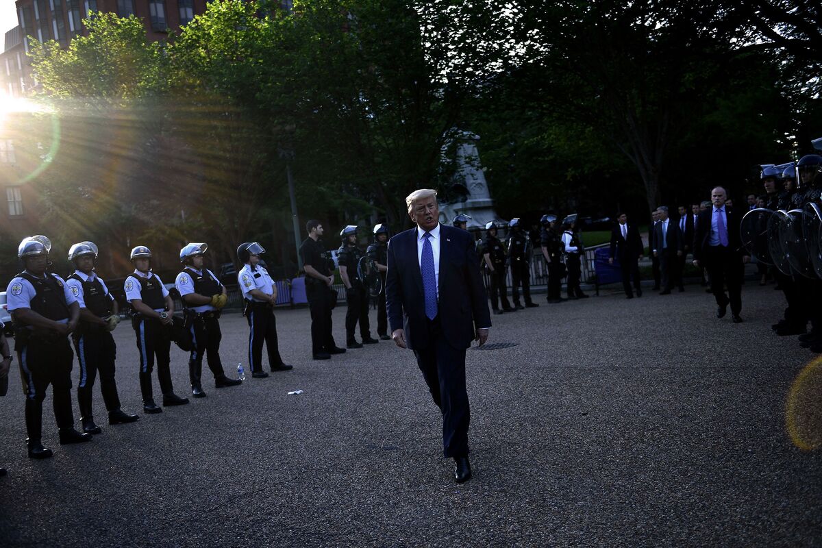 Trump Says He Didn’t Order Protesters Cleared For Church Visit - Bloomberg