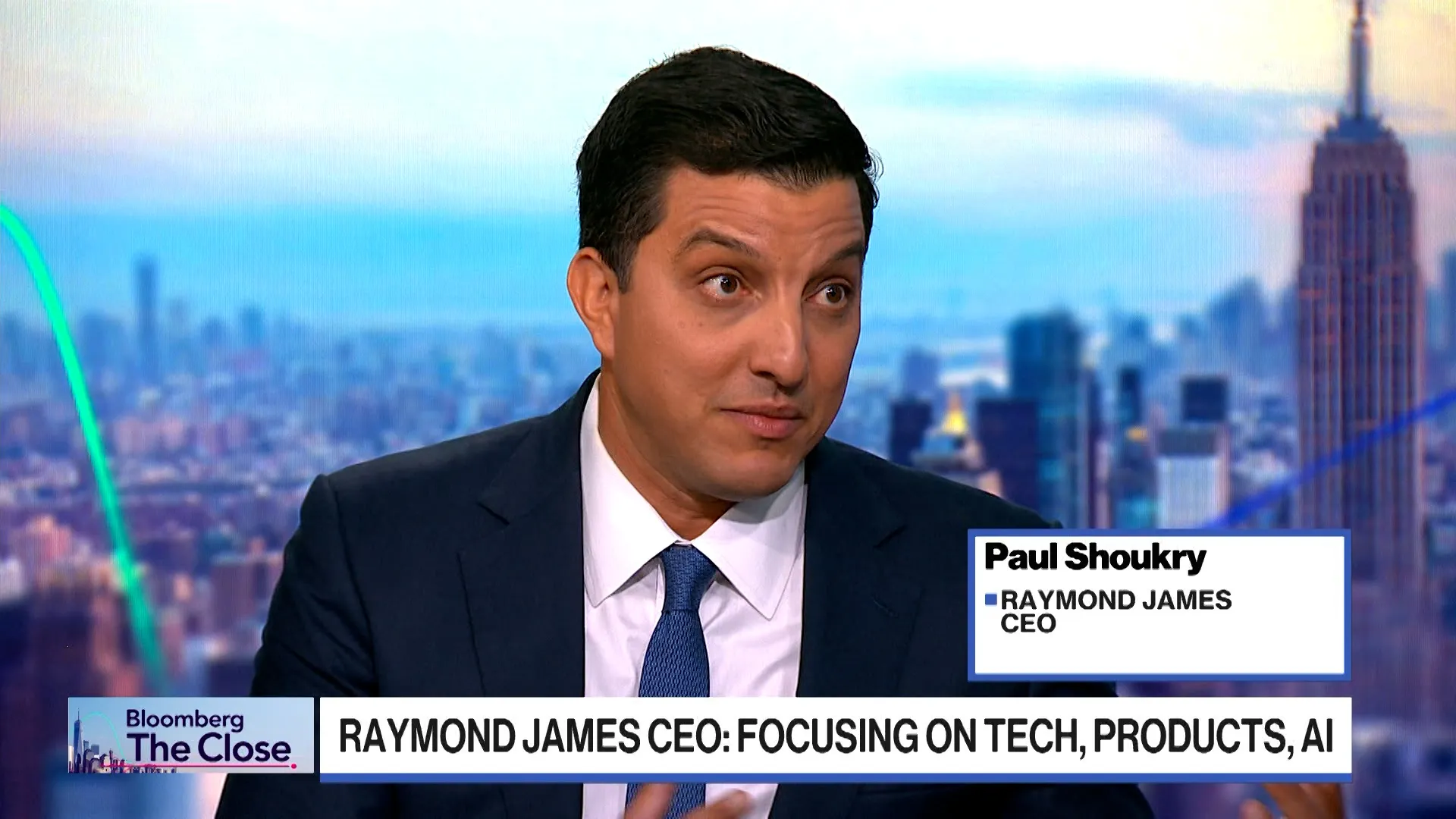 Watch Raymond James CEO: Focusing on Tech, Products, AI - Bloomberg
