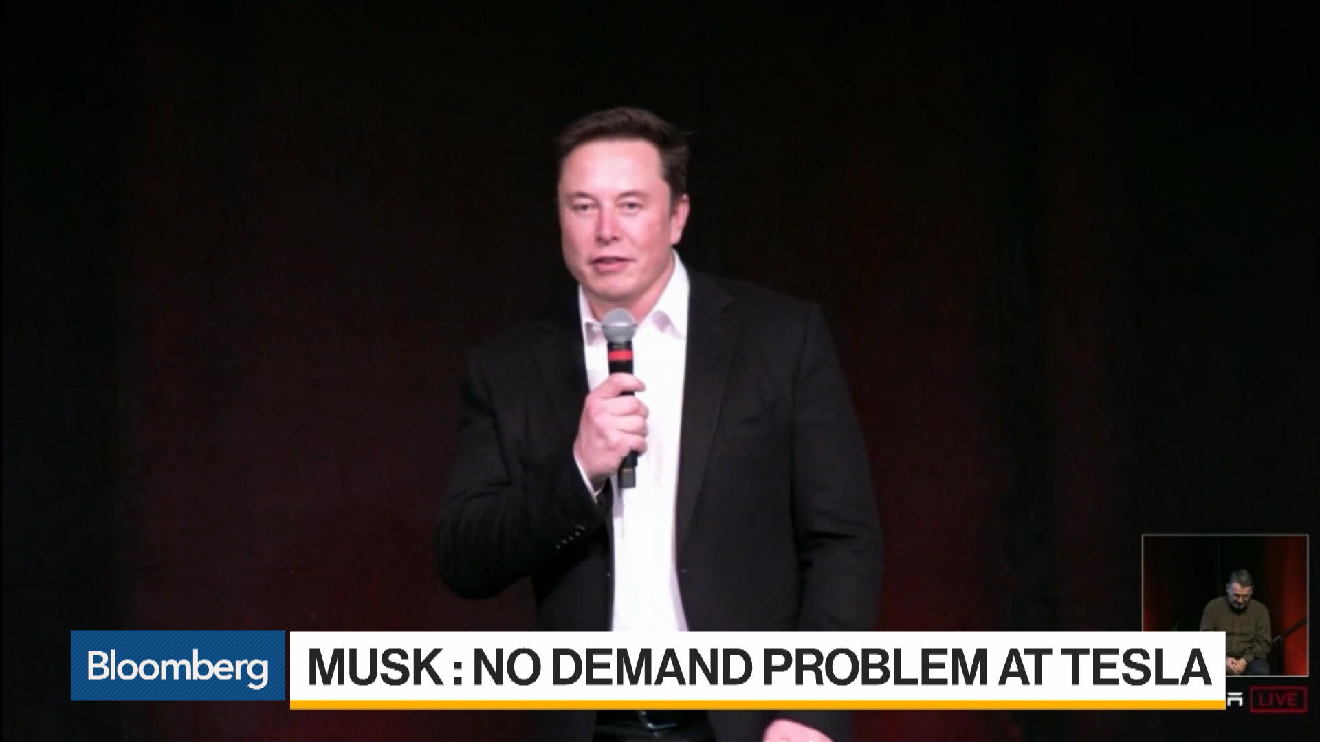 Watch Musk Says No Demand Problem at Tesla - Bloomberg