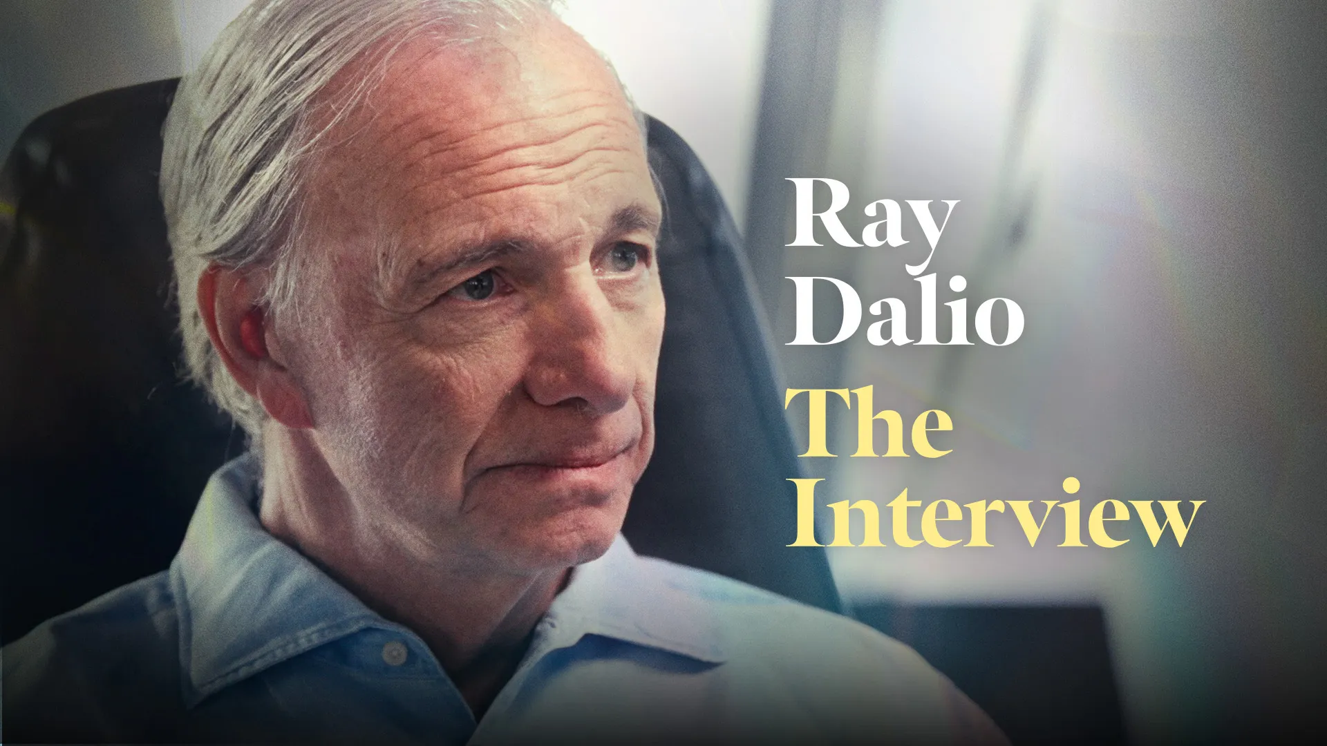 Watch Ray Dalio on Life, Debt & Global Crisis - Bloomberg