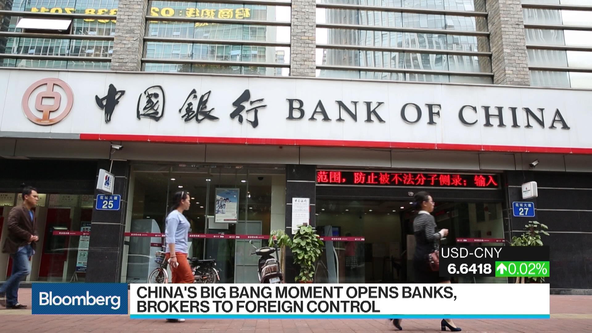 China Opens Banks, Funds to Foreign Ownership - Bloomberg