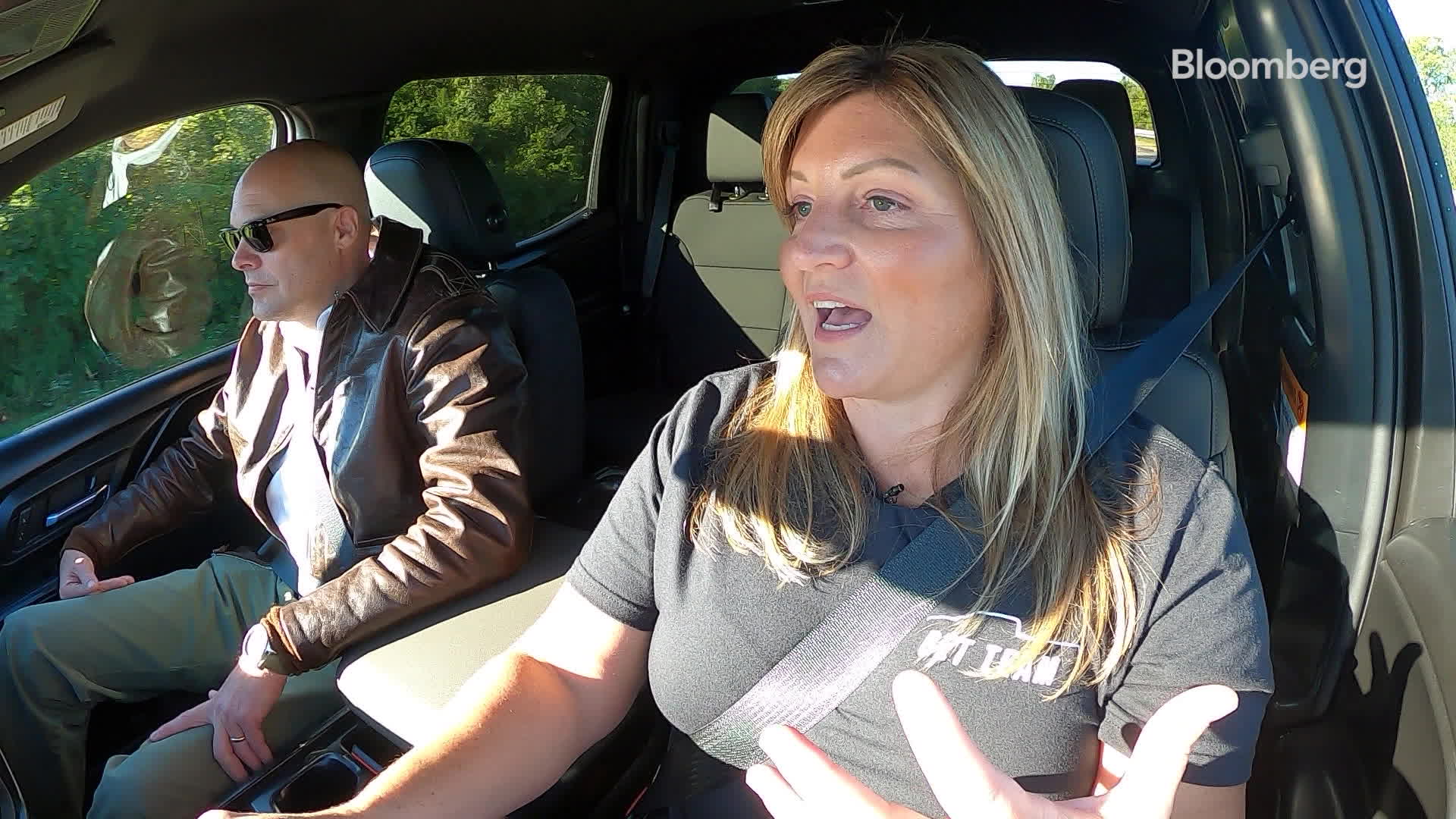 Watch Watch: Matt Miller Rides in GM's First Electric Truck - Bloomberg