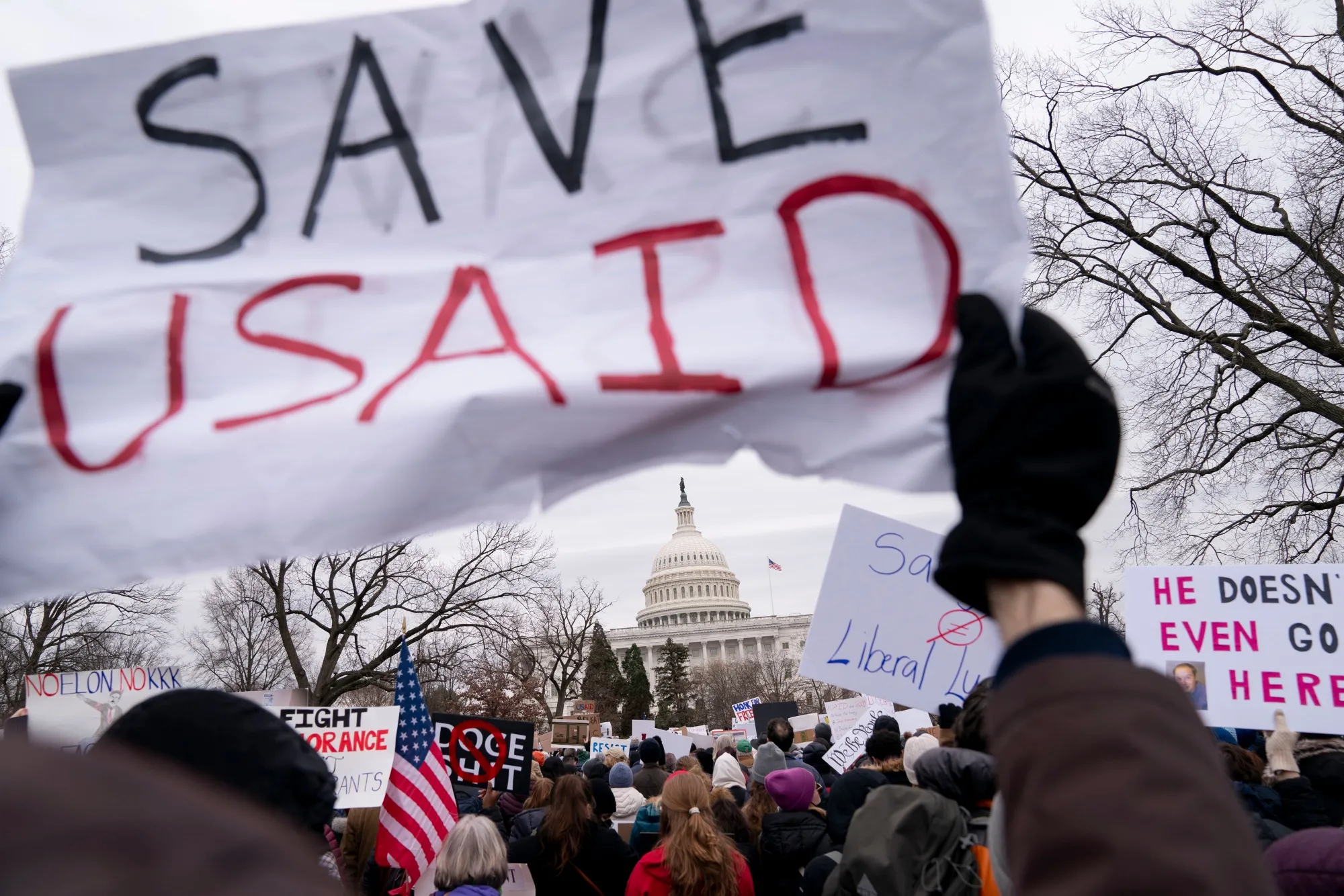 Trump’s USAID Shutdown Challenged in Court by Worker Unions - Bloomberg