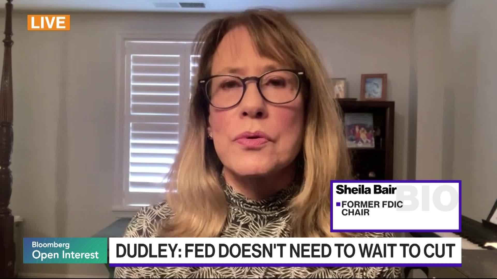 Watch Fed is Handling Rates Right, Says Former FDIC Chair - Bloomberg
