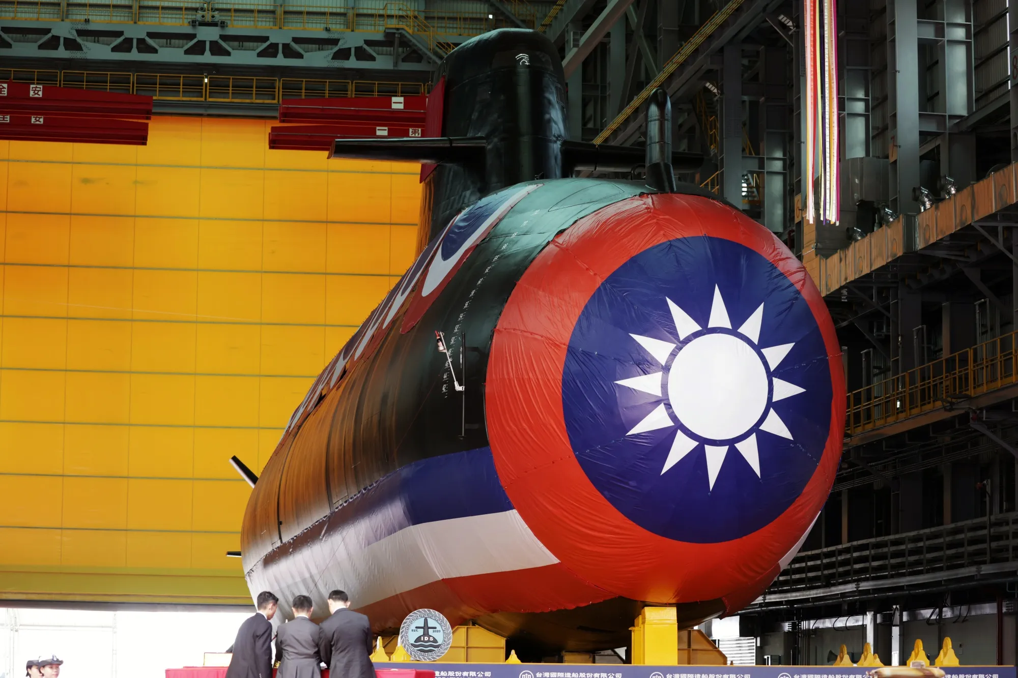 Taiwan Unveils First Domestic Submarine to Fend Off China - Bloomberg