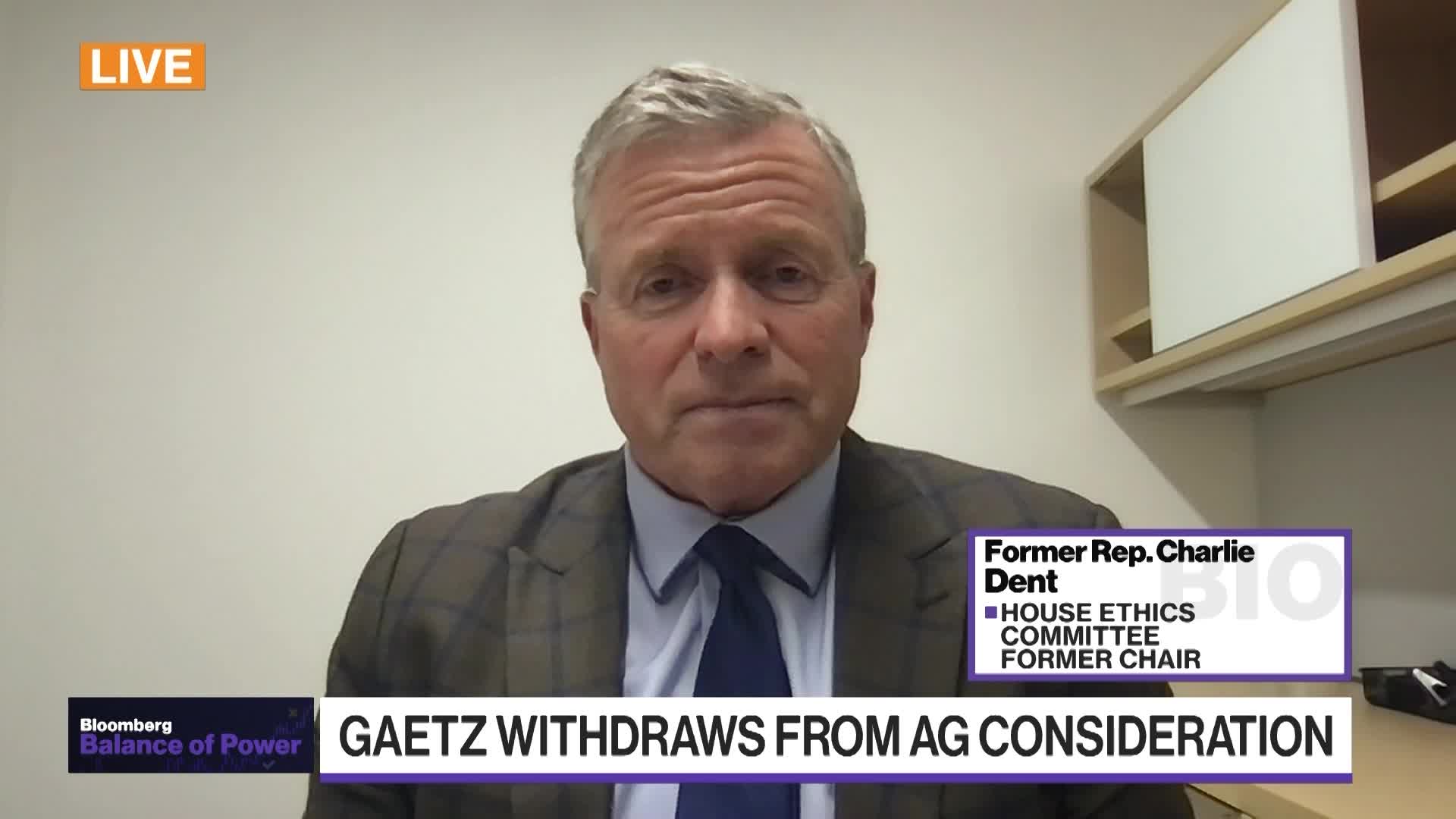 Watch 'Entirely Appropriate:' Fmr. Rep. Charlie Dent on Releasing Gaetz ...