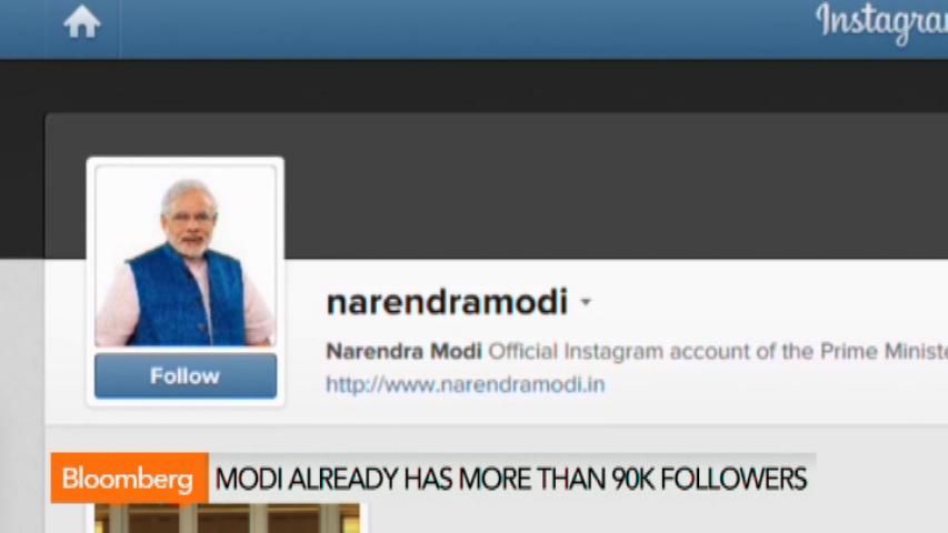 Watch Modi's First Instagram Post: `Hello World' - Bloomberg