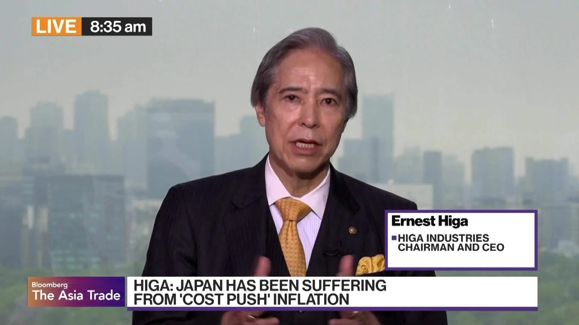 Watch Higa Industries CEO on Japan Consumers, Yen - Bloomberg