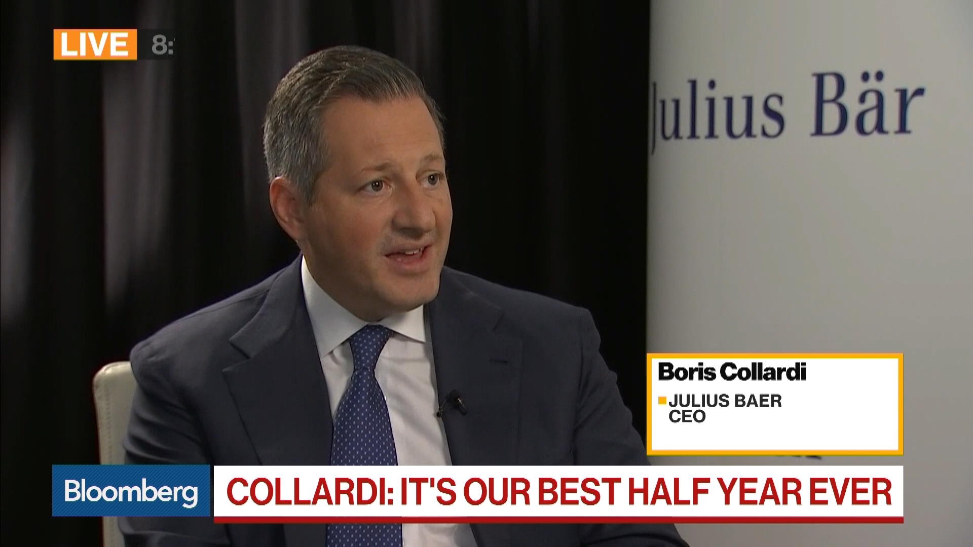 Watch Julius Baer's CEO on Earnings, Asia Strategy, Brexit - Bloomberg