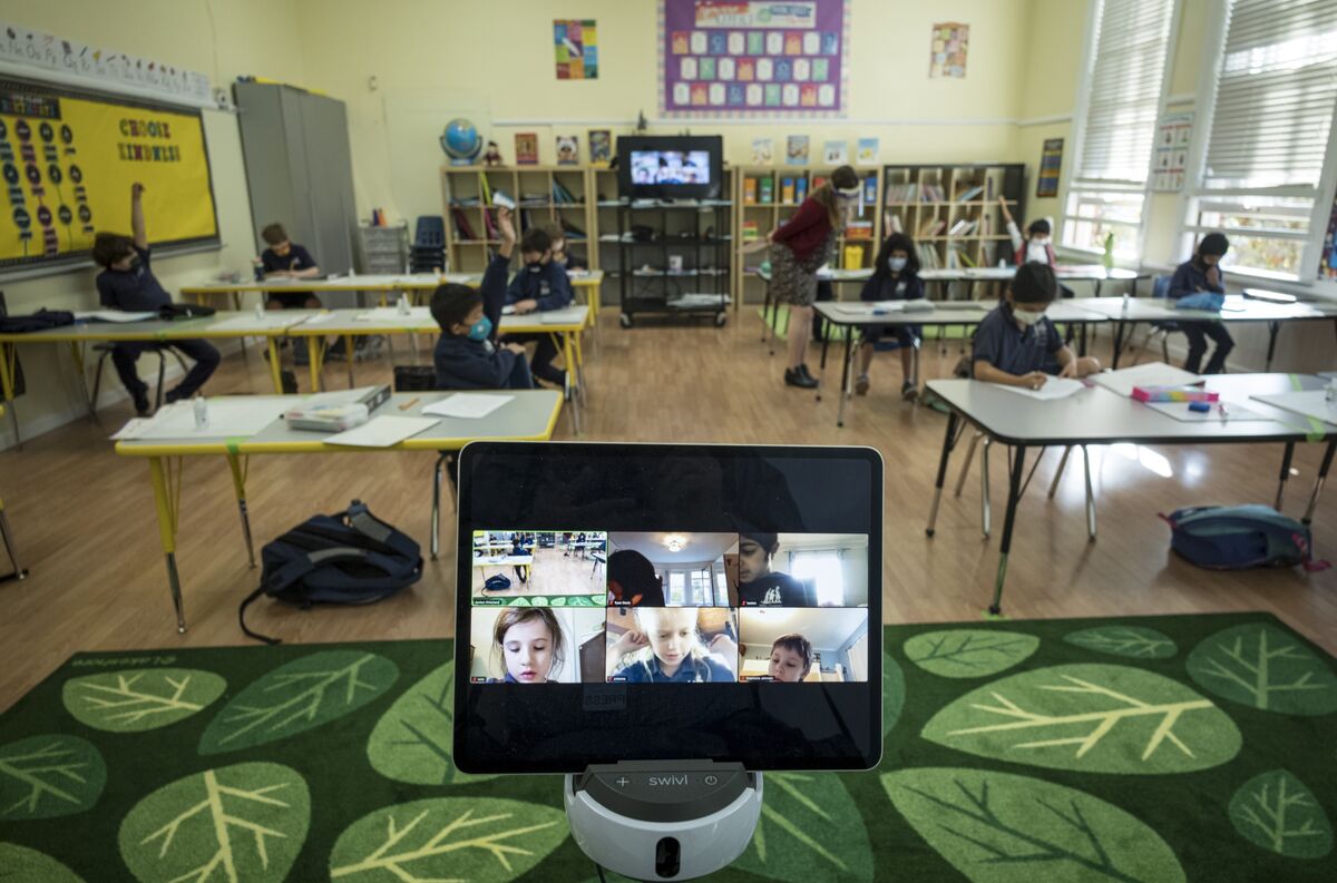 Virtual School Opens a Divide That U.S. Parents Fill With Fury - Bloomberg