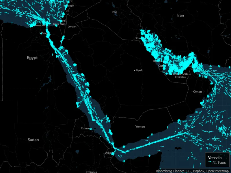 Major Trade Route Threatened by Red Sea Attacks: Mideast Briefing ...