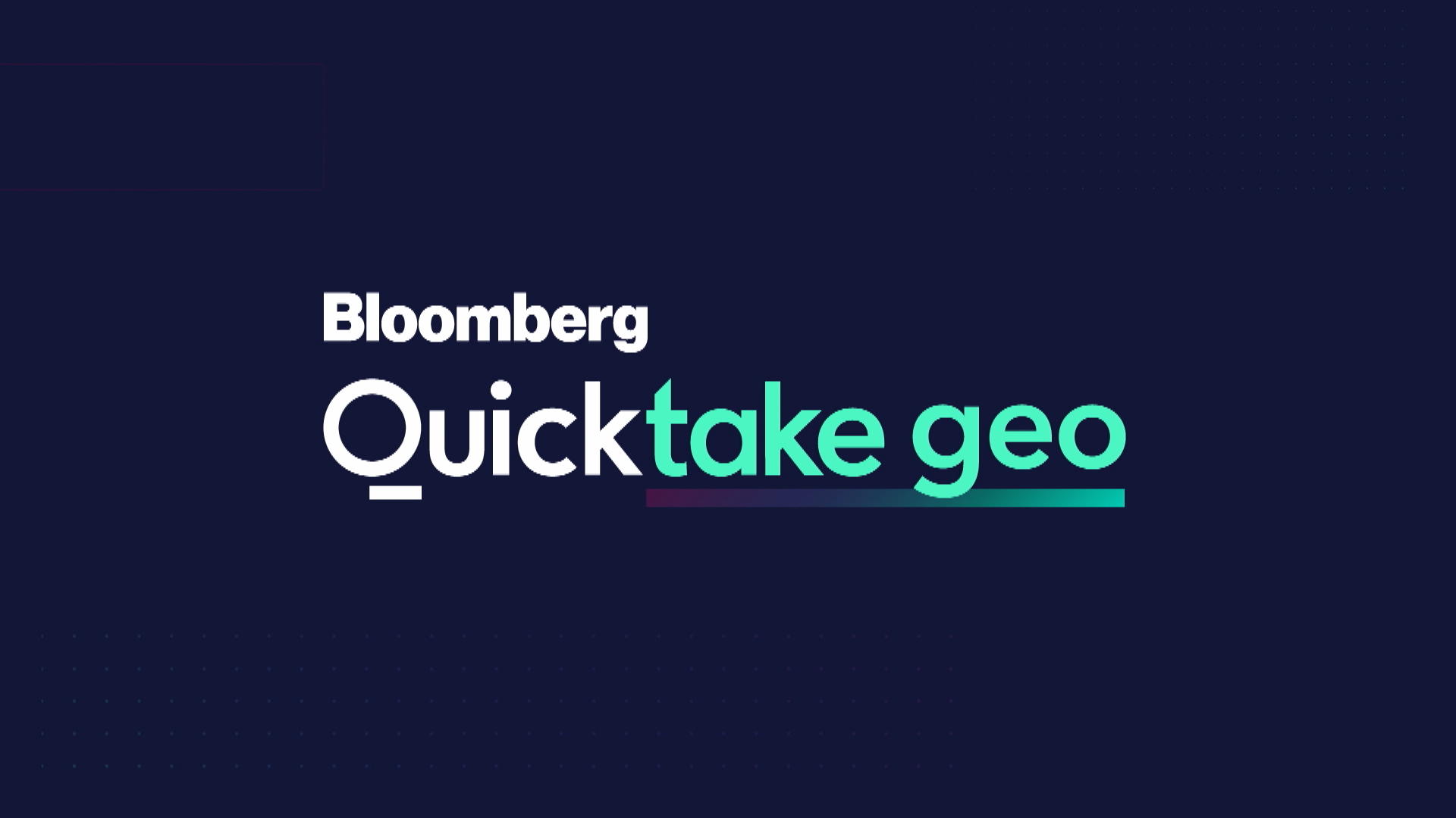 Watch Bloomberg Quicktake "Geo" (02/26/2021) - Bloomberg