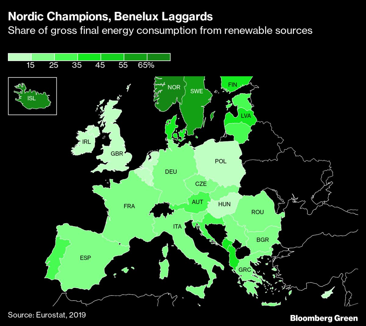EU Is on Track to Meet Its Climate Targets for 2020: Map - Bloomberg