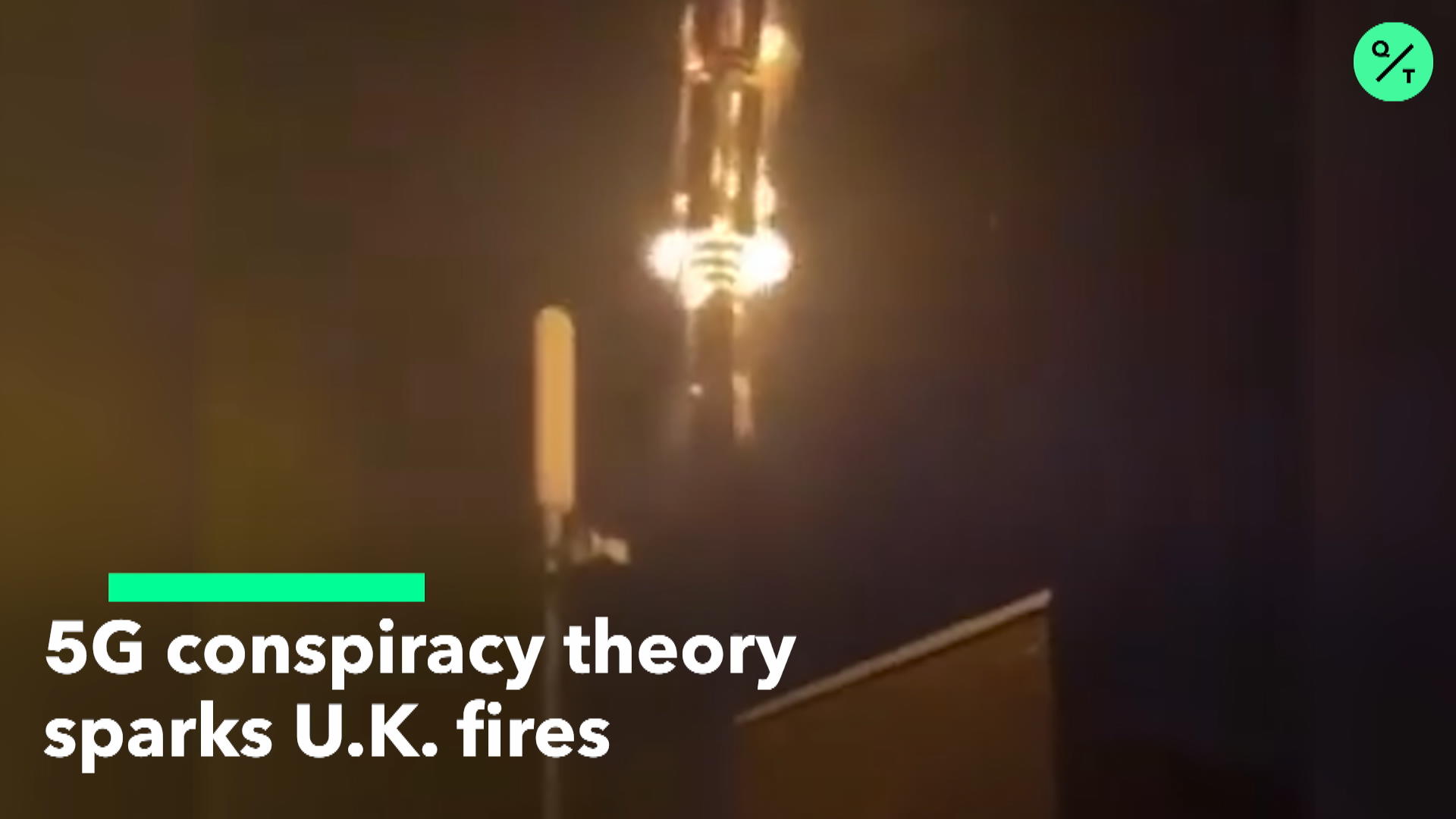 Watch 5G Telecom Masts Set On Fire - Bloomberg