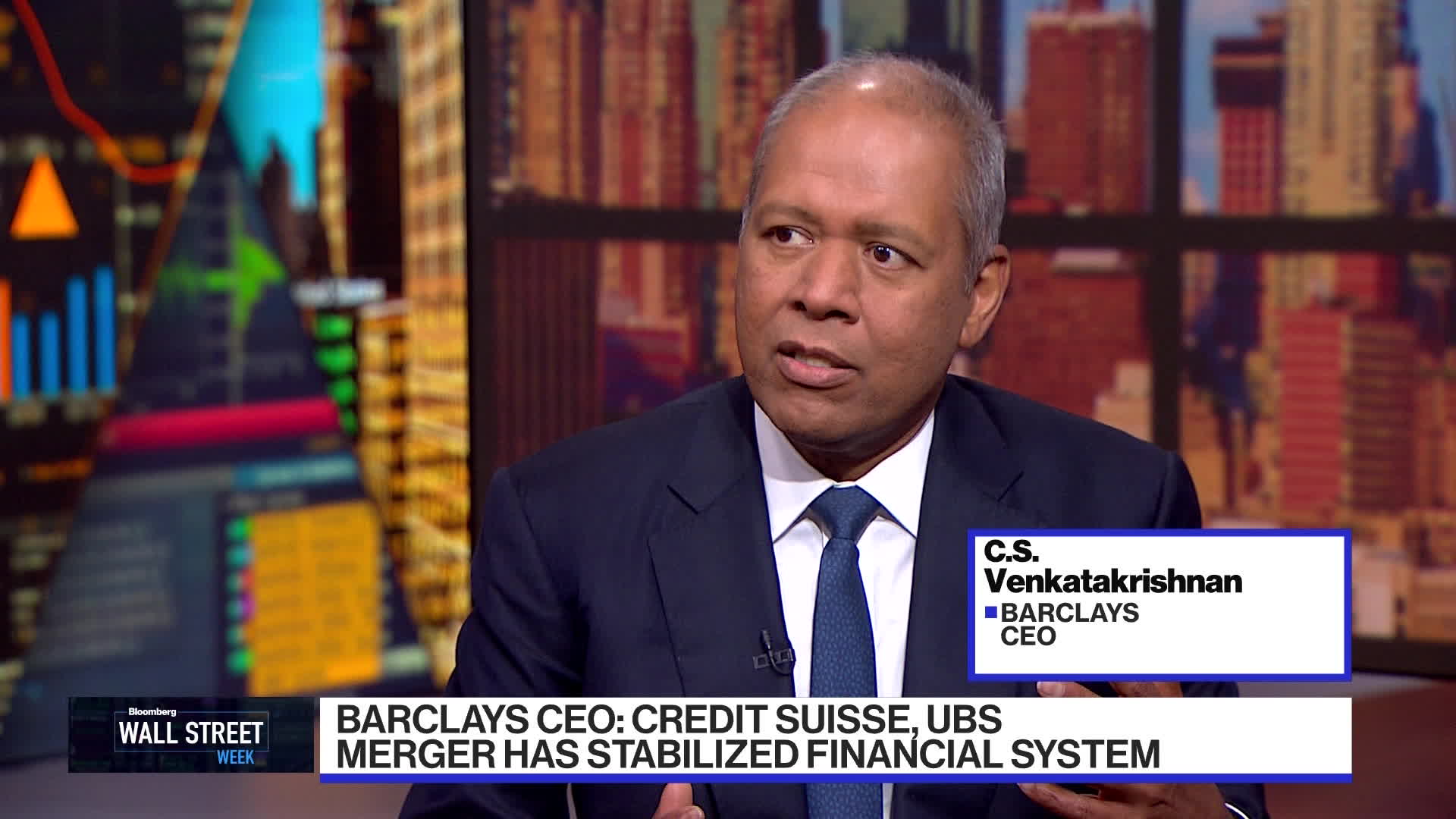 Watch Barclays CEO on UBS-CS Deal, Bankers Leaving, Expansion - Bloomberg