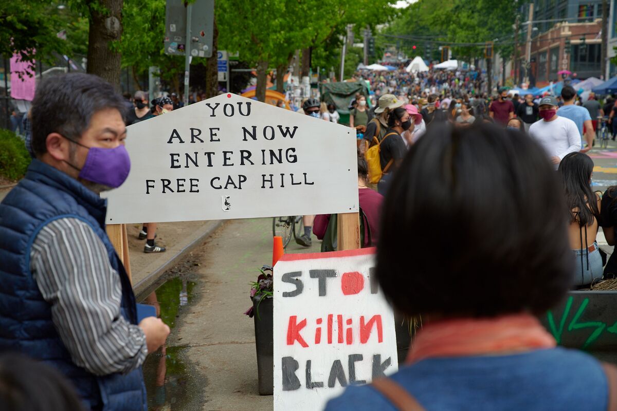 Seattle CHAZ: Photos From Inside the Protest Zone - Bloomberg