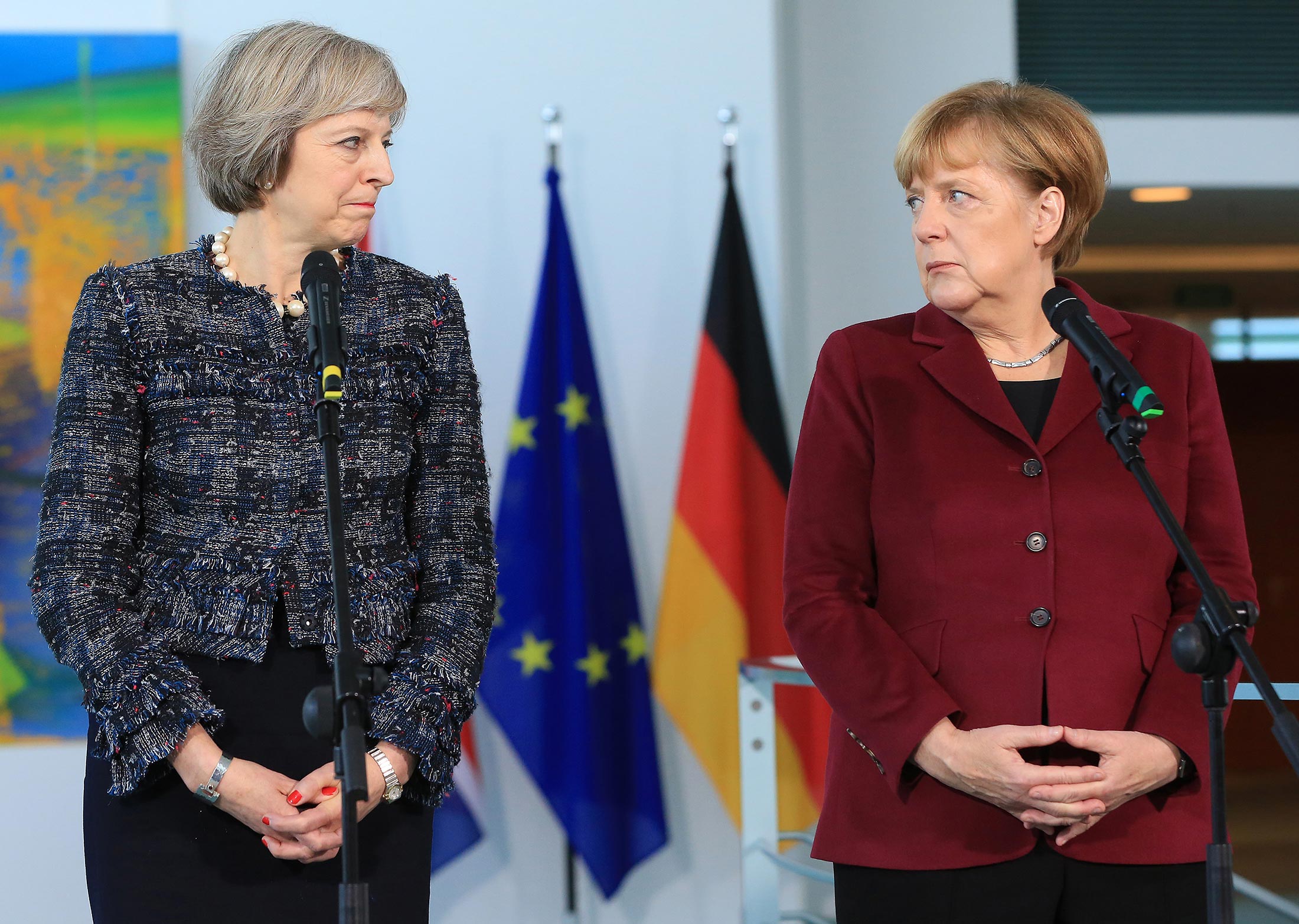 Merkel Cold Shoulders May On Brexit Saying No Detailed Talks Now