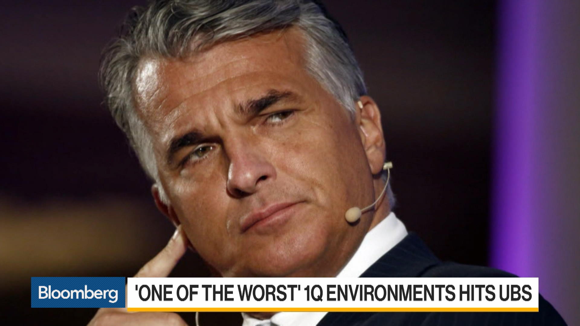 Watch UBS CEO Warns First Quarter 'One of the Worst' in Recent Memory ...