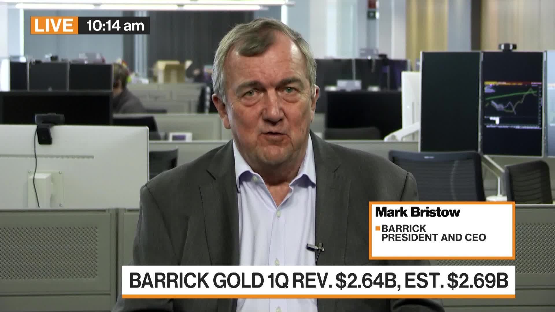 Watch Barrick Gold CEO Sees Slightly Better 2Q Ahead - Bloomberg