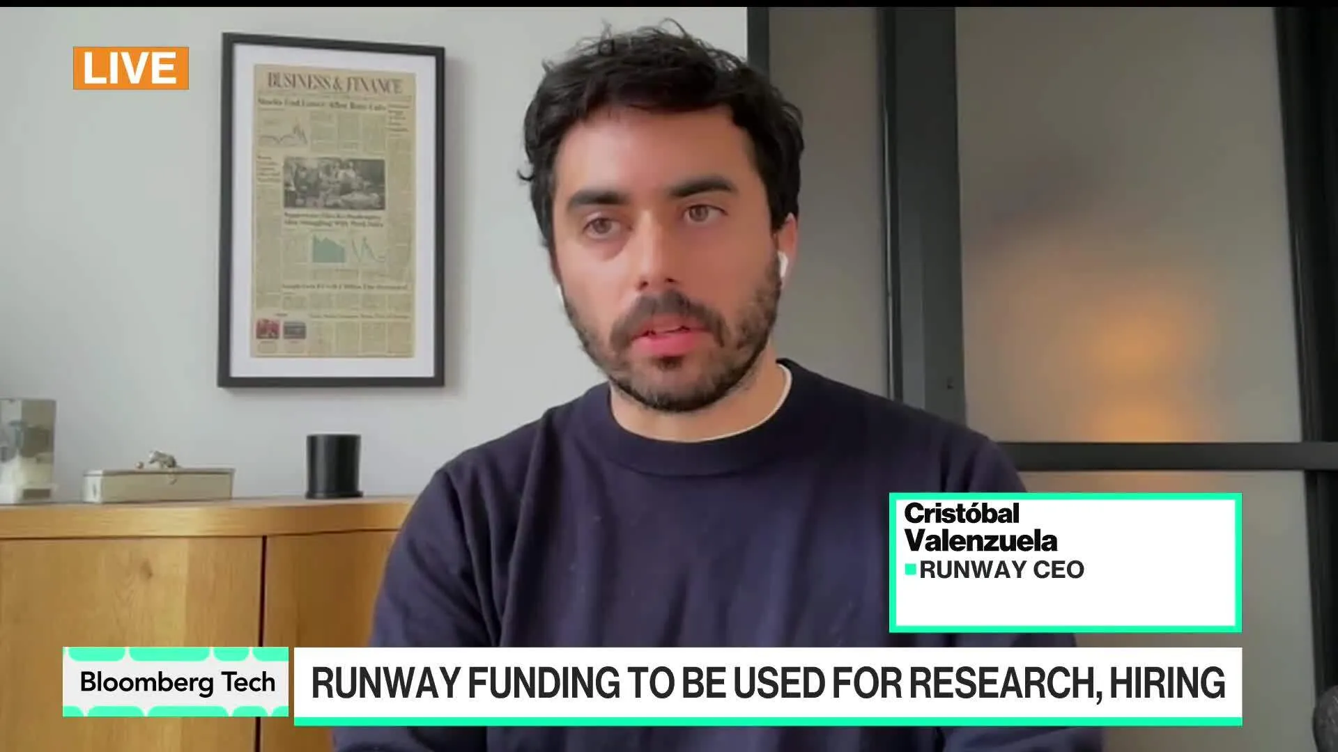 Watch AI Video Startup Runway Jumps in Value to $5.3 Billion - Bloomberg