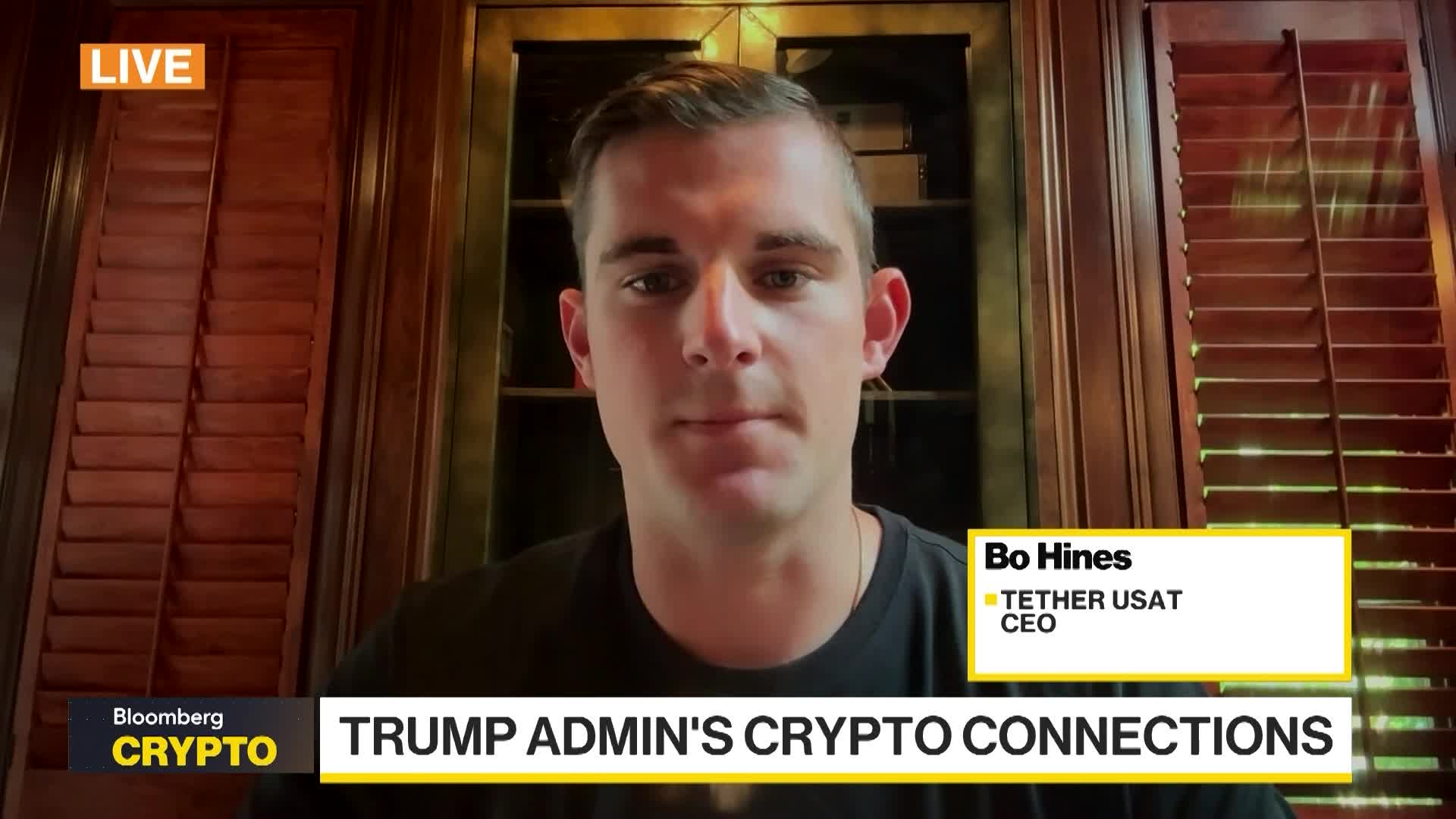 Watch Bo Hines on Switching from White House to Tether - Bloomberg