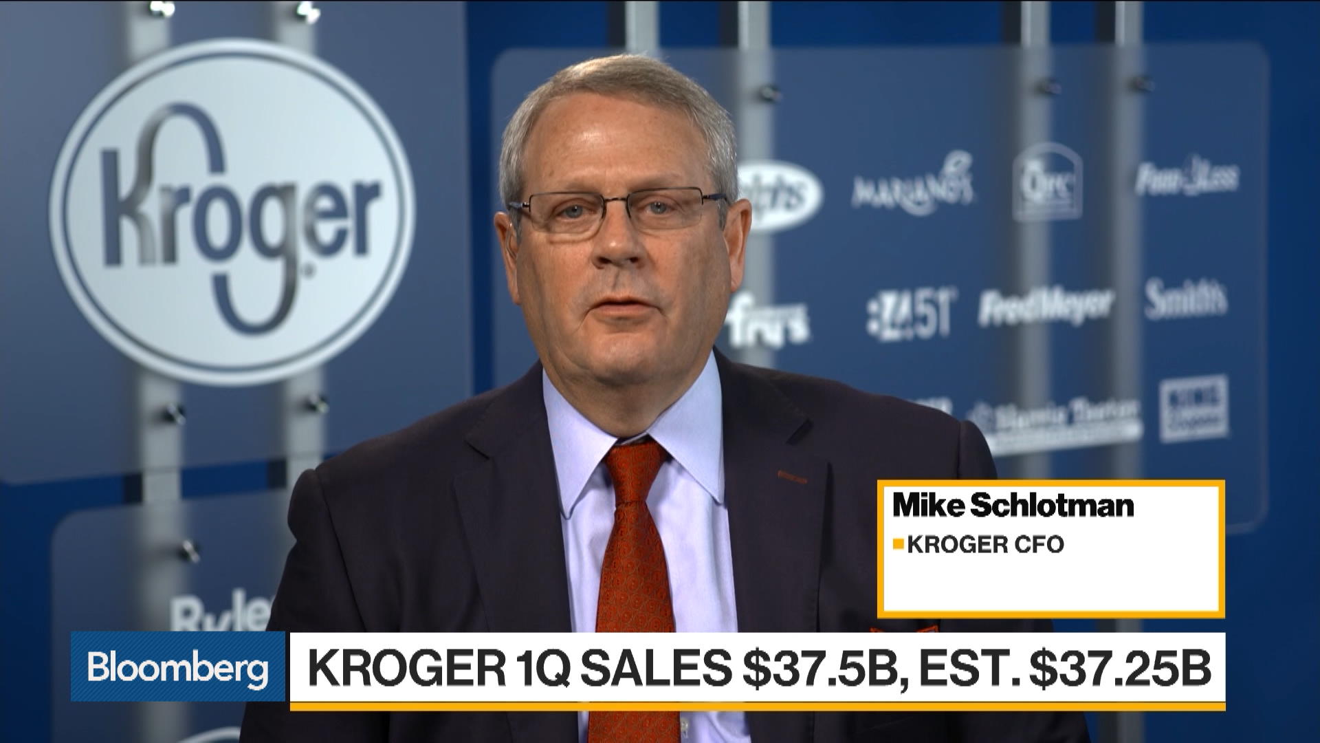 Watch Kroger CFO Says Sales Momentum Is Sustainable - Bloomberg