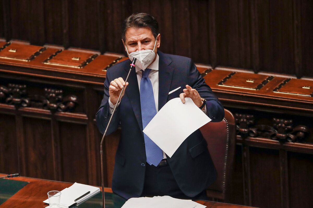 Italy’s Conte Faces Senate Showdown After Win in Lower House - Bloomberg