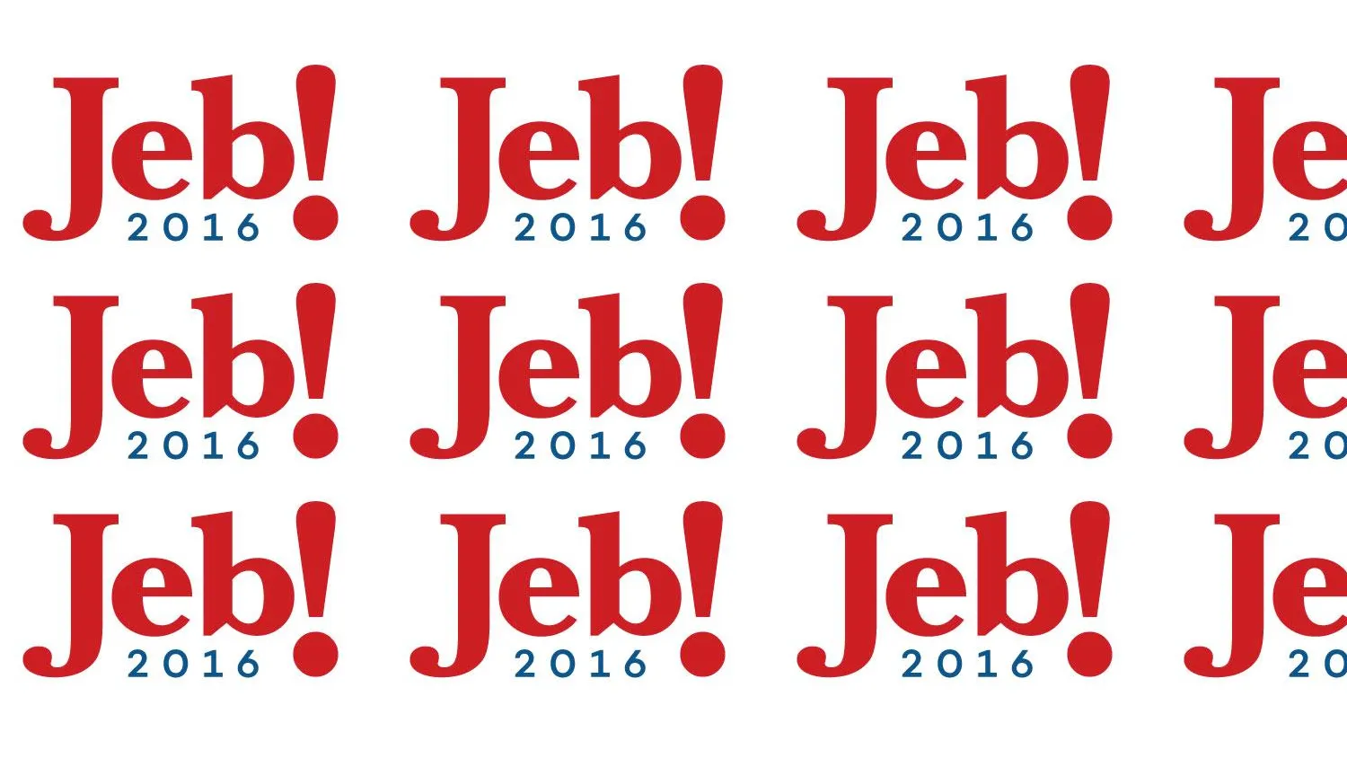 Jeb Bush Unveils 'Jeb! 2016' Graphic on Twitter - Bloomberg