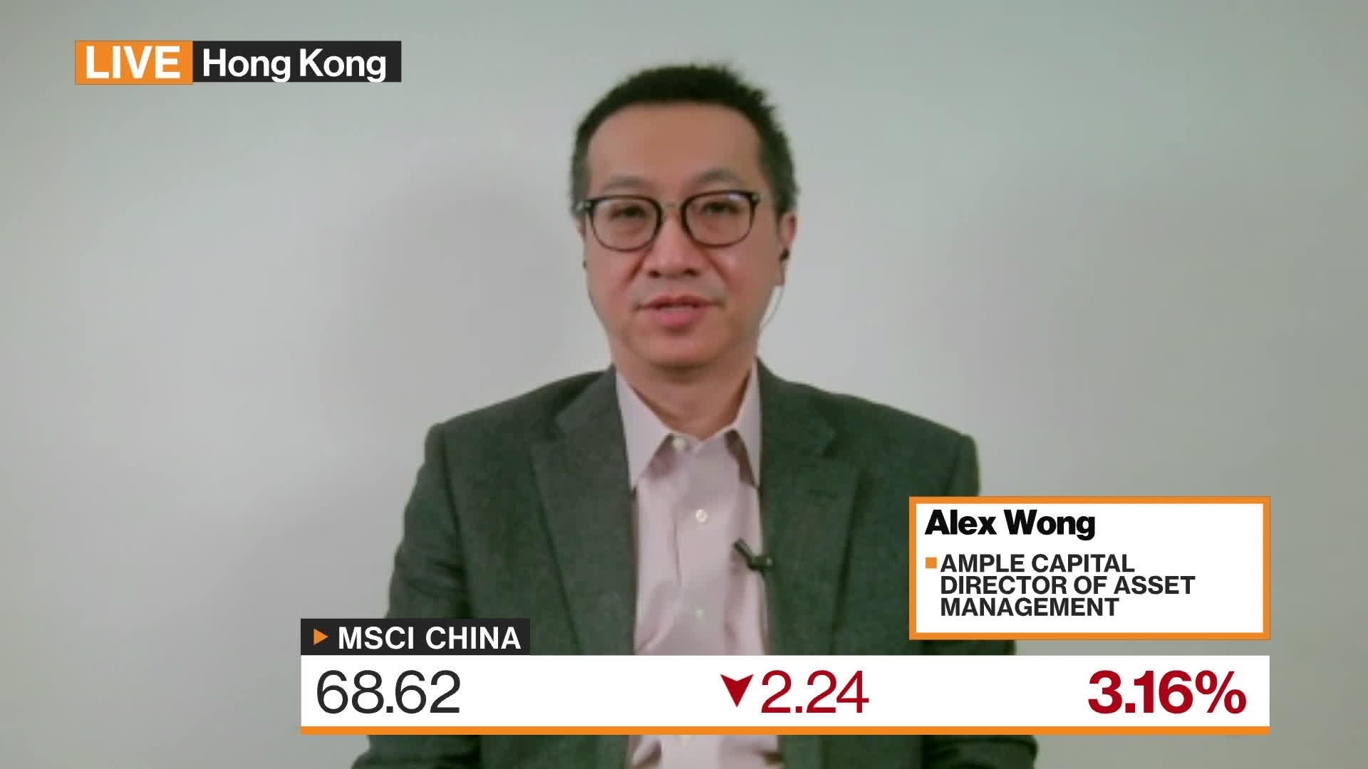 Watch Ample Capital Alex Wong on H.K., China Strategy - Bloomberg