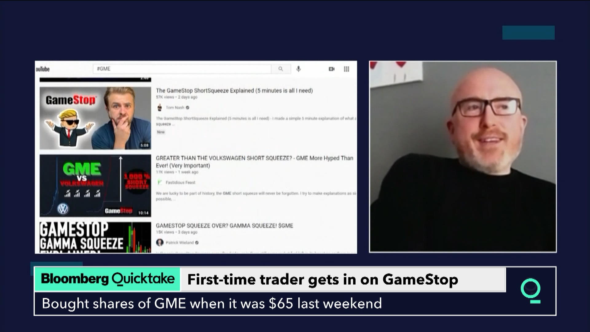 Watch How a First-Time Trader Hit It Big With GameStop - Bloomberg