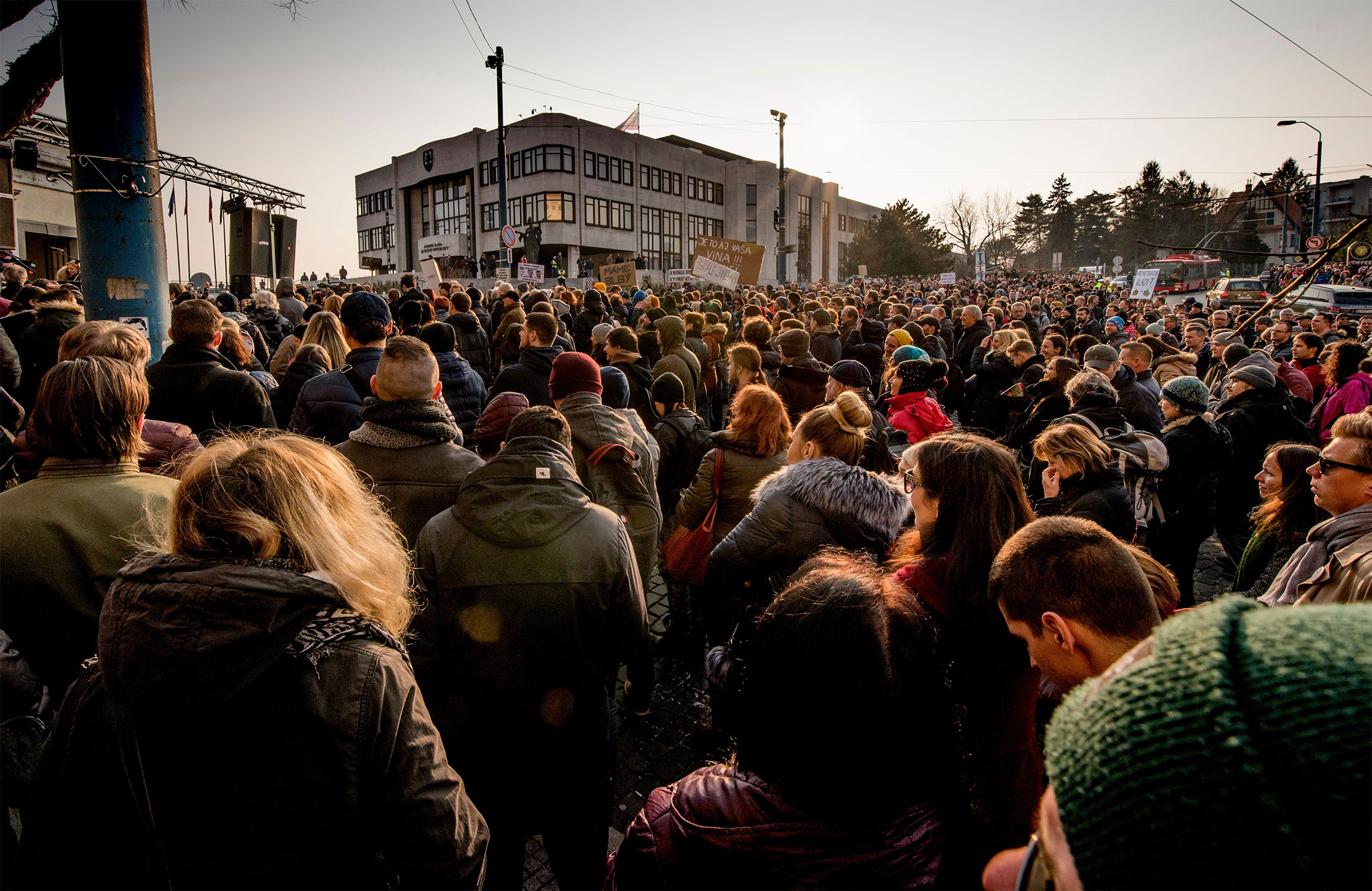Slovak Anti-Government Protests Continue After Cabinet Shuffle - Bloomberg