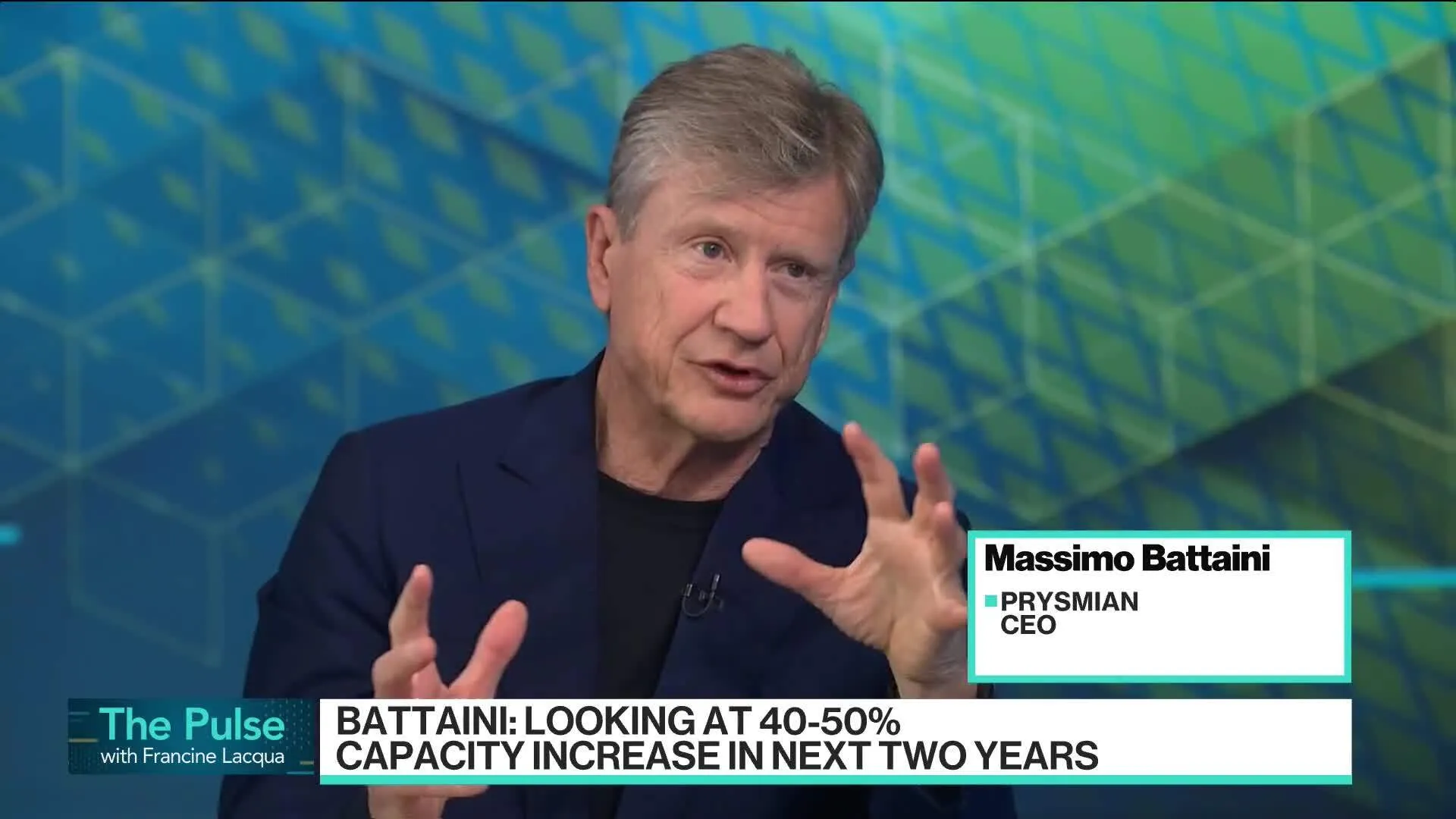 Watch Prysmian Shares Rise on CEO's €4 Billion M&A Comments - Bloomberg