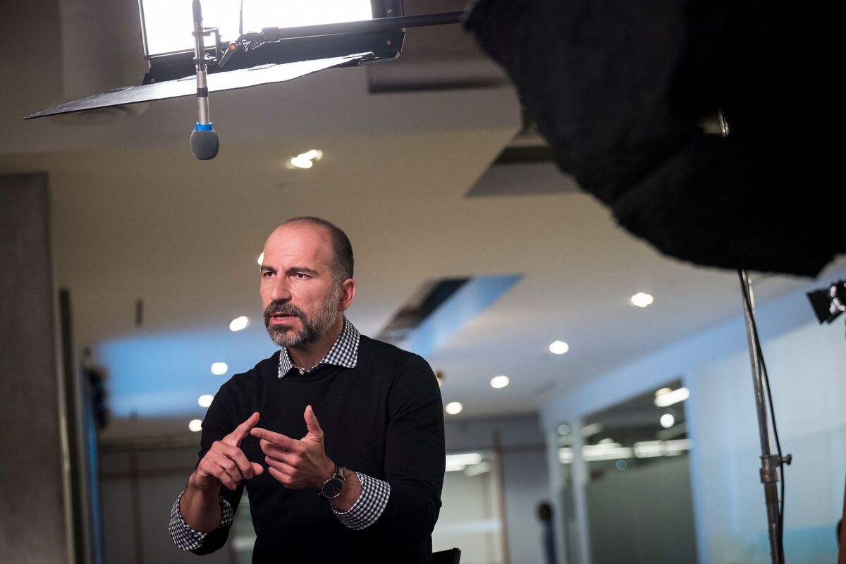 Uber CEO Sees Ride-Hailing Rebounding Faster Than Other Transit - Bloomberg