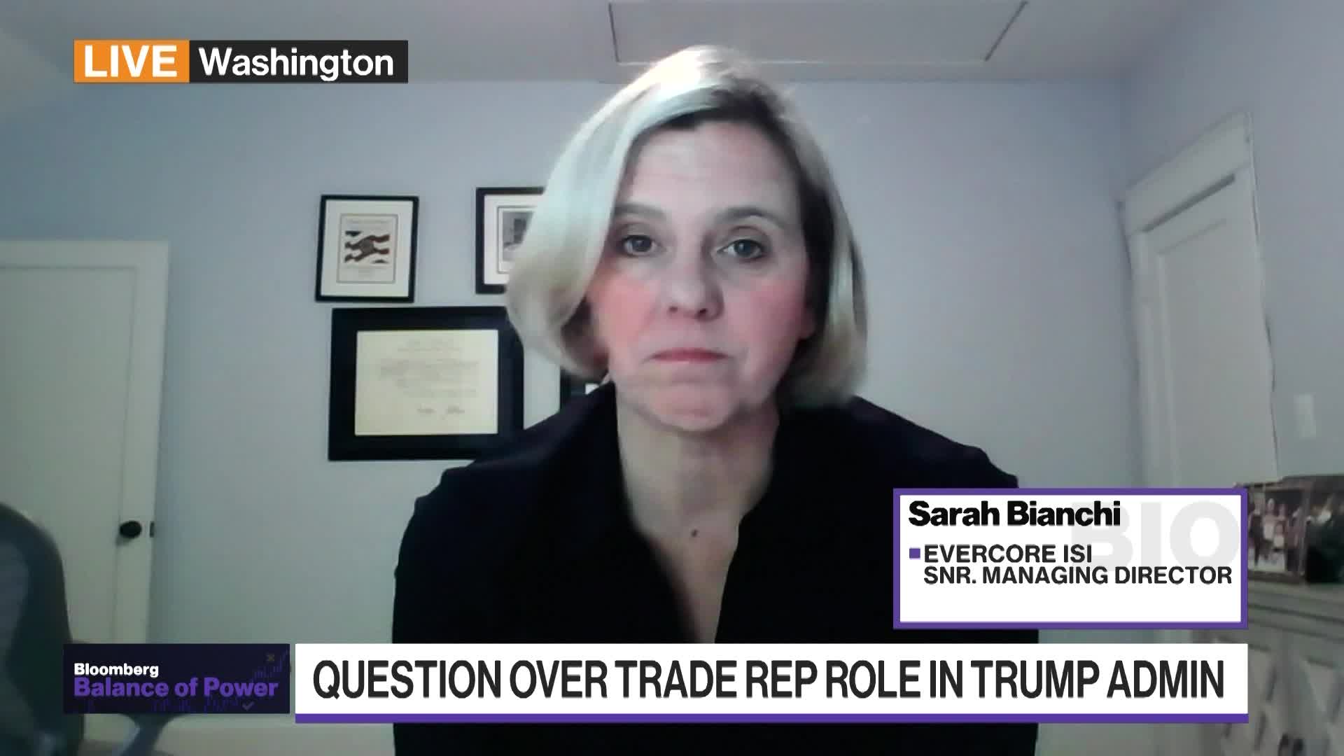 Watch Sarah Bianchi on Trump, Lutnick & Tariffs - Bloomberg