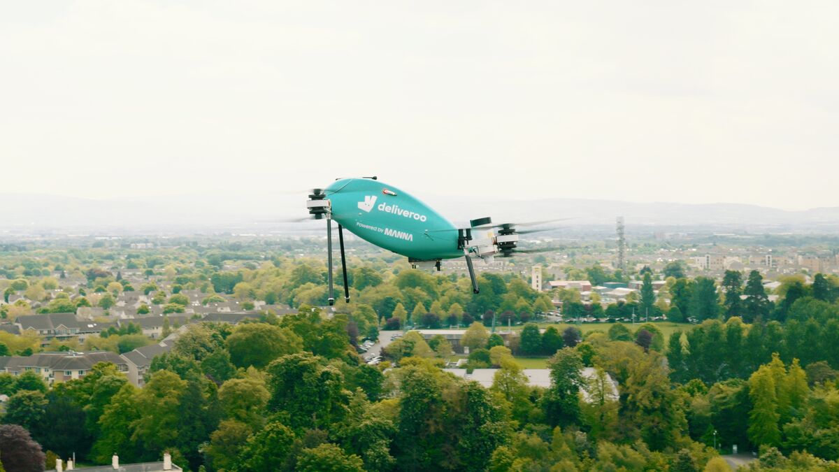 Deliveroo (ROO LN), Manna Team Up on Drone Food Delivery Service in ...