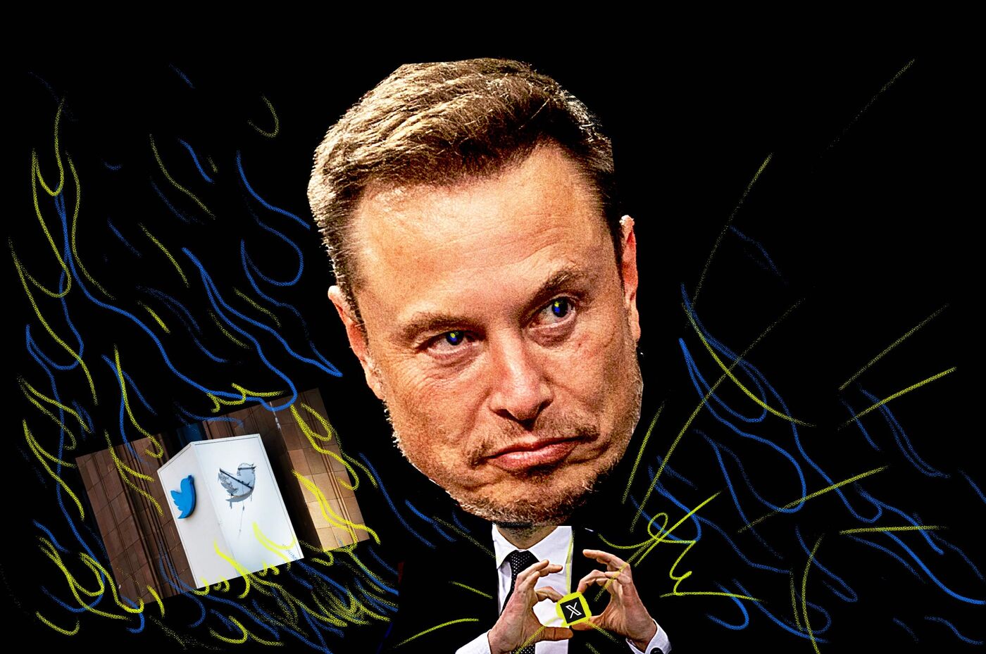 Elon Musk’s X Looks Little Like the Twitter He Bought a Year Ago - Bloomberg