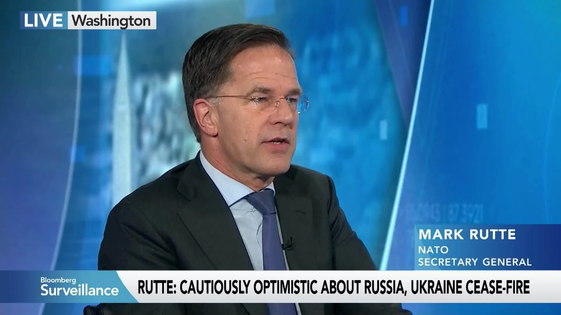 Watch NATO Chief: Russia Relations Should Be Restored Post-War - Bloomberg
